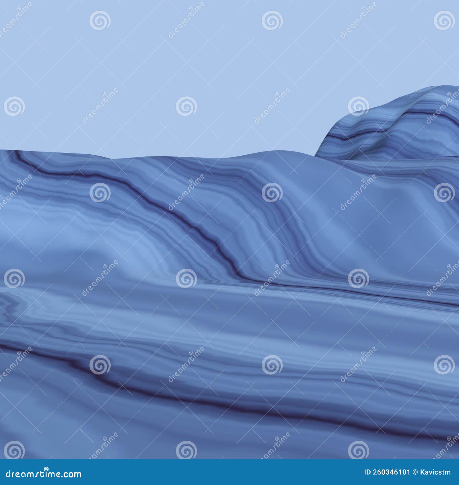 Sedimentary Mountain. Bedded Terrain Stock Illustration - Illustration ...