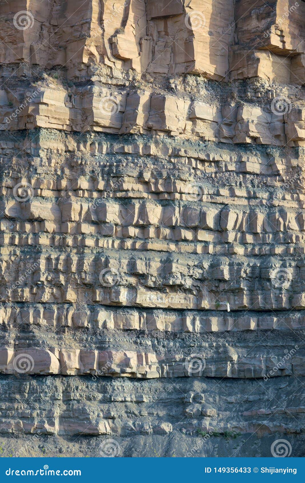 Sedimentary rock stock image. Image of sedimentary, rock - 149356433