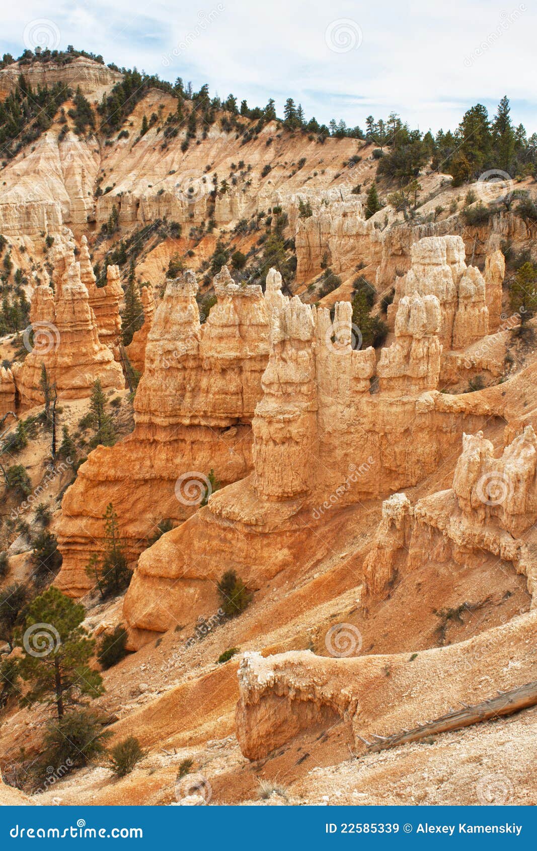 Sedimentary Rock Formations in Bryce Canyon Park Stock Image - Image of ...