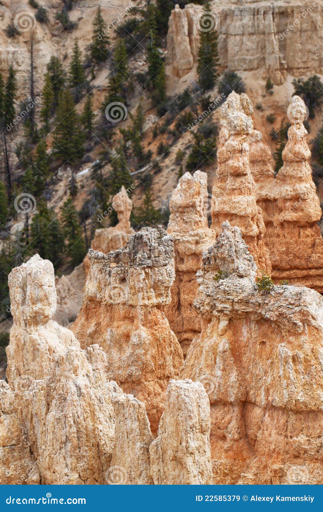 Sedimentary Rock Formations in Bryce Canyon Park Stock Image - Image of ...