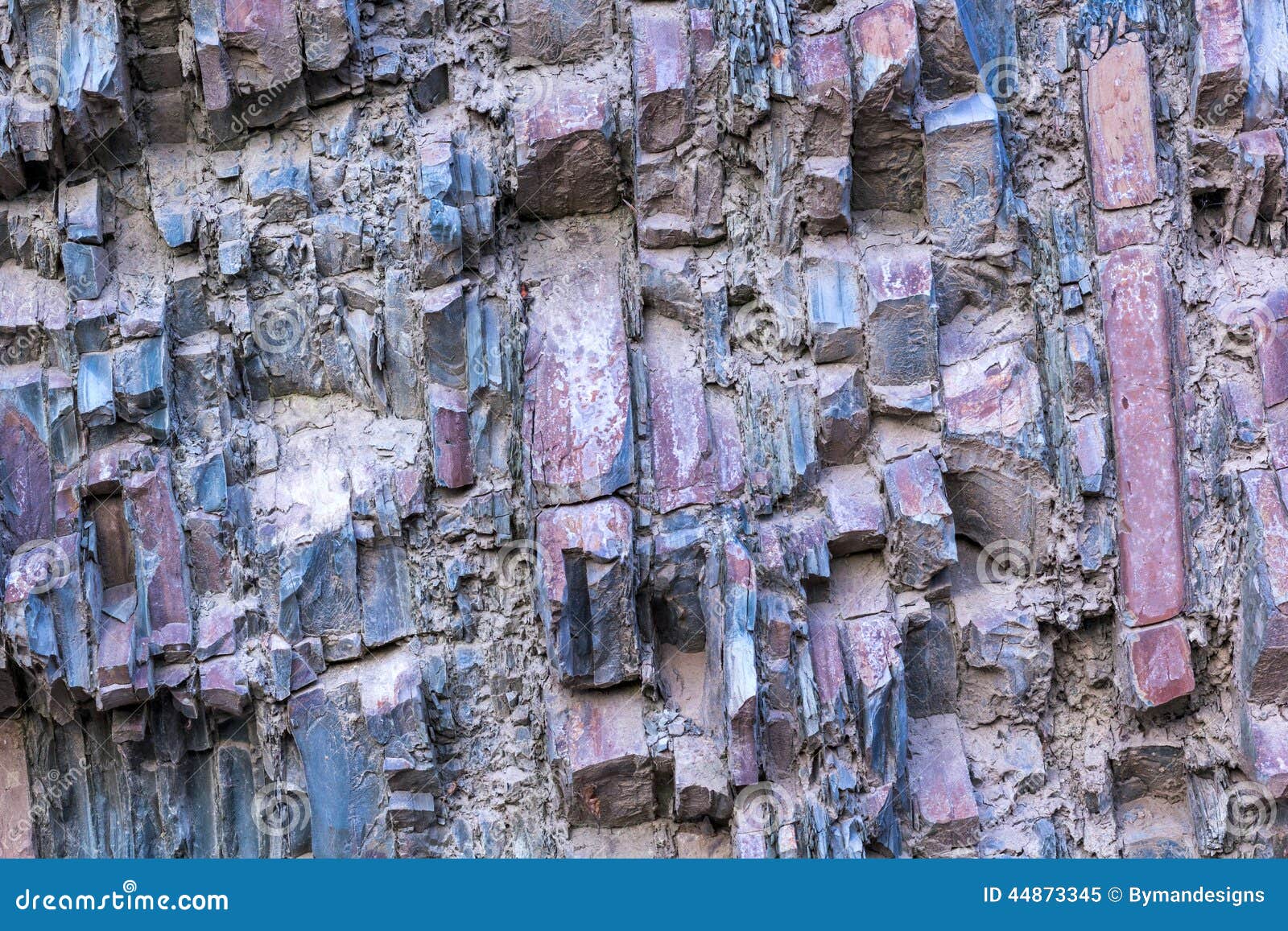 Sedimentary rock layers stock image. Image of mountain - 44873345
