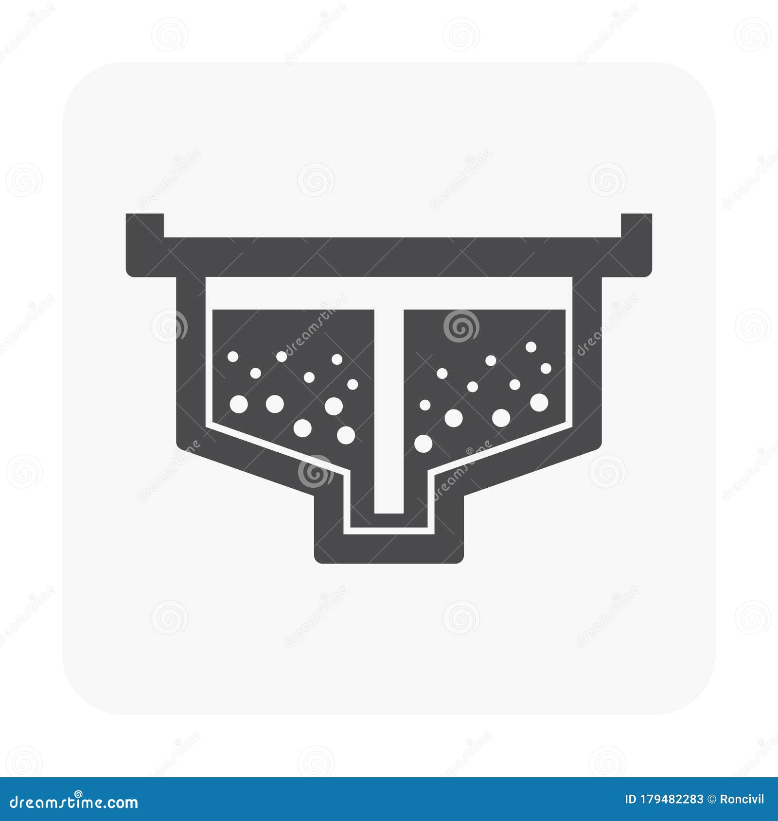 Sedimentation tank icon stock vector. Illustration of symbol - 179482283