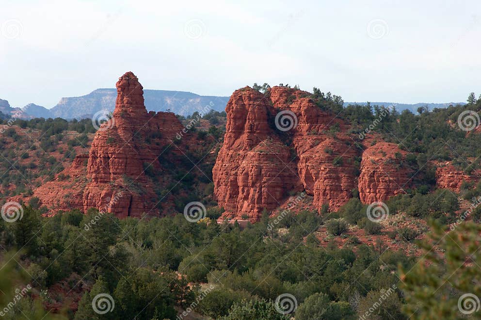 Sedona rock formations stock photo. Image of remote, rocks - 2836398