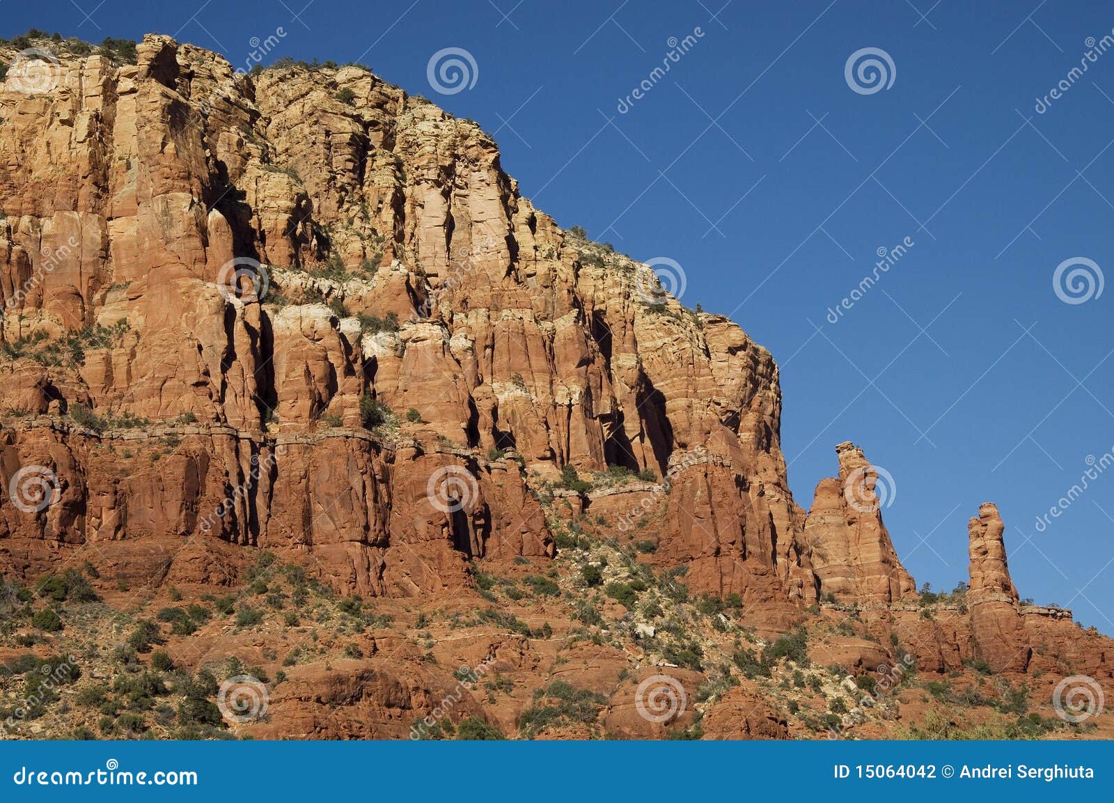 Sedona Rocks stock photo. Image of towering, stone, ridge - 15064042