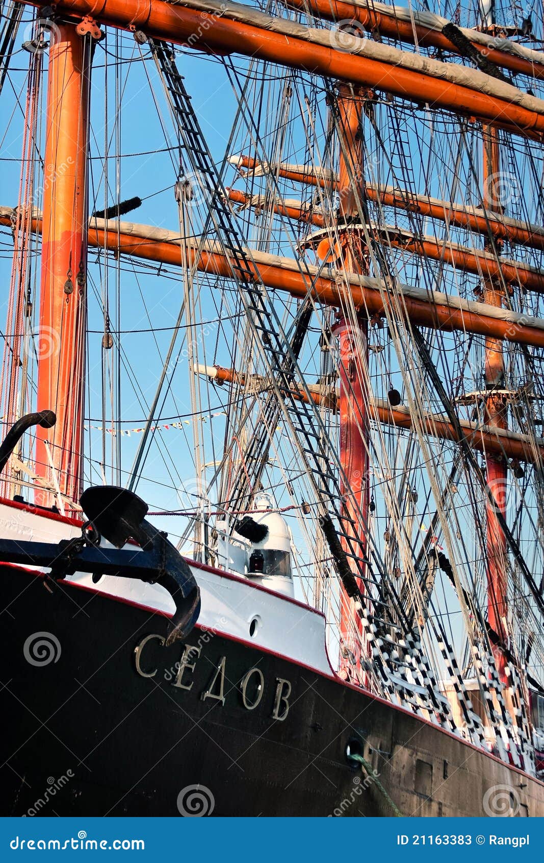 Sedov ship editorial stock photo. Image of fourmastbark - 21163383