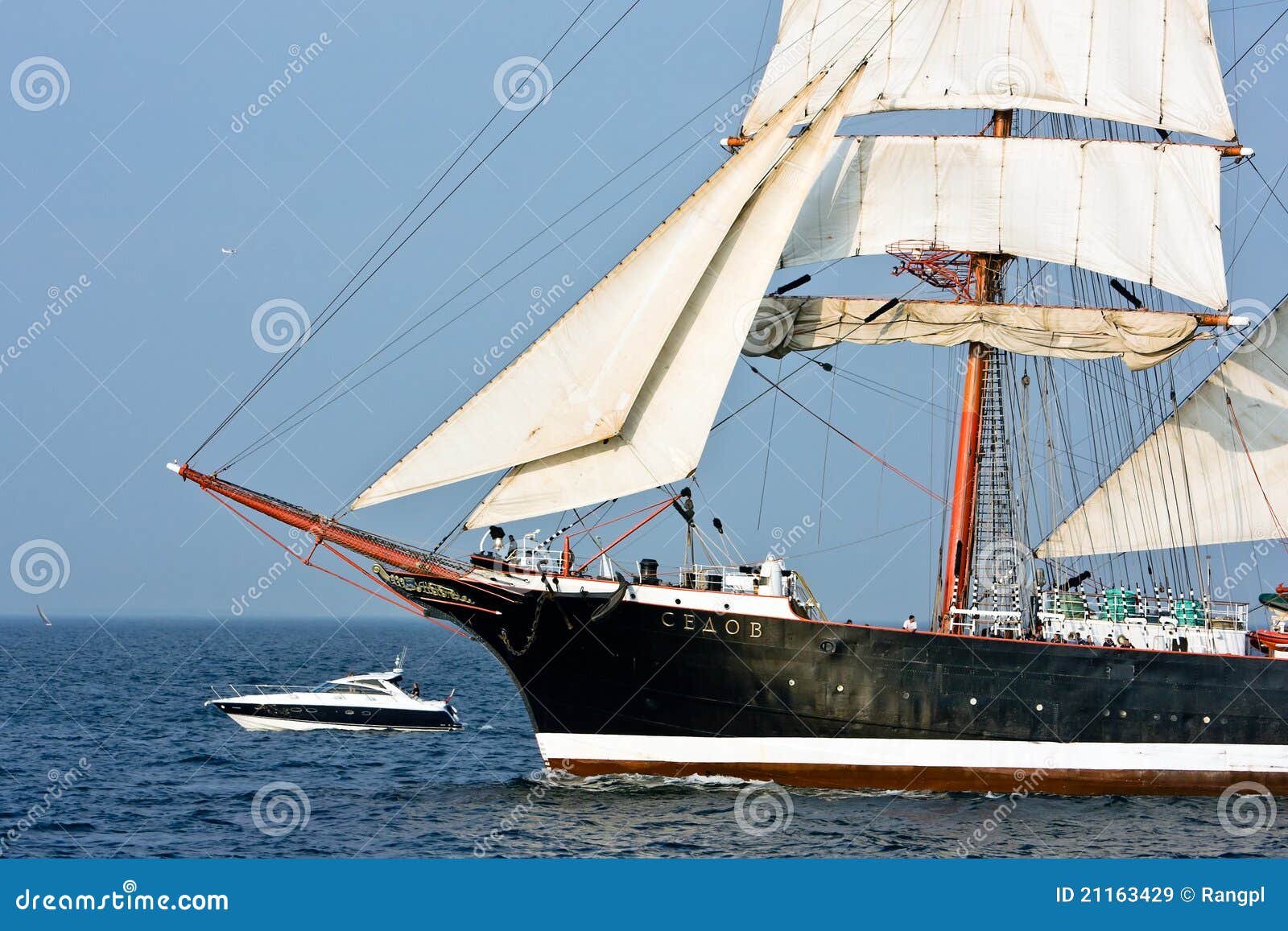 Sedov - tall ship editorial stock image. Image of ships - 21163429