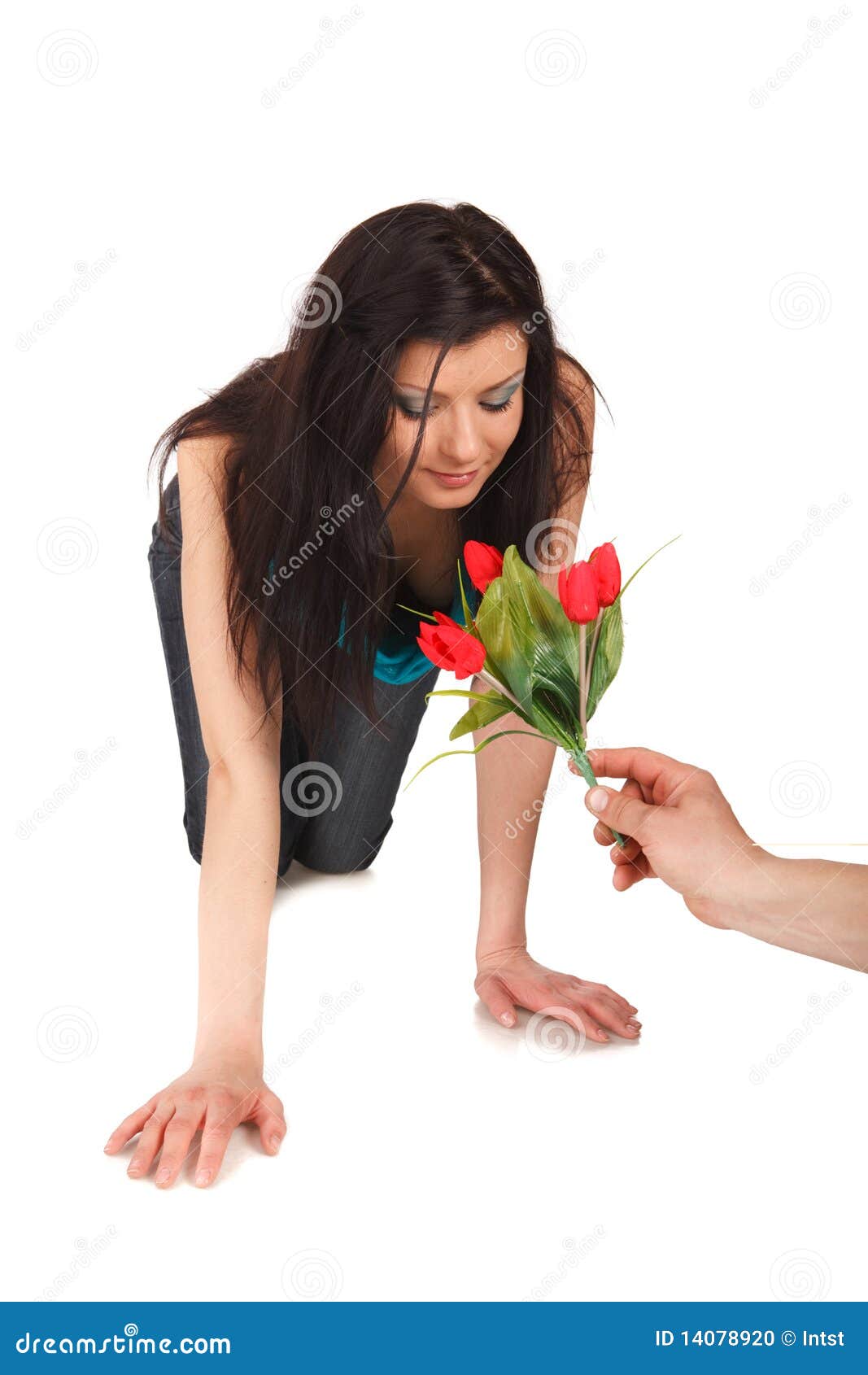 Seduction stock photo. Image of beautiful, flirt, leaning - 14078920