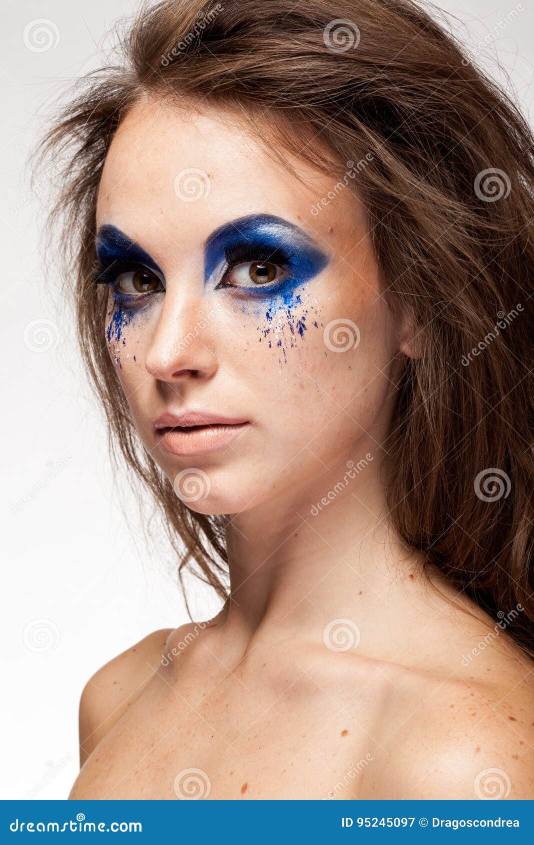 Seductive Woman with Creative Make Up Stock Image - Image of amazing ...
