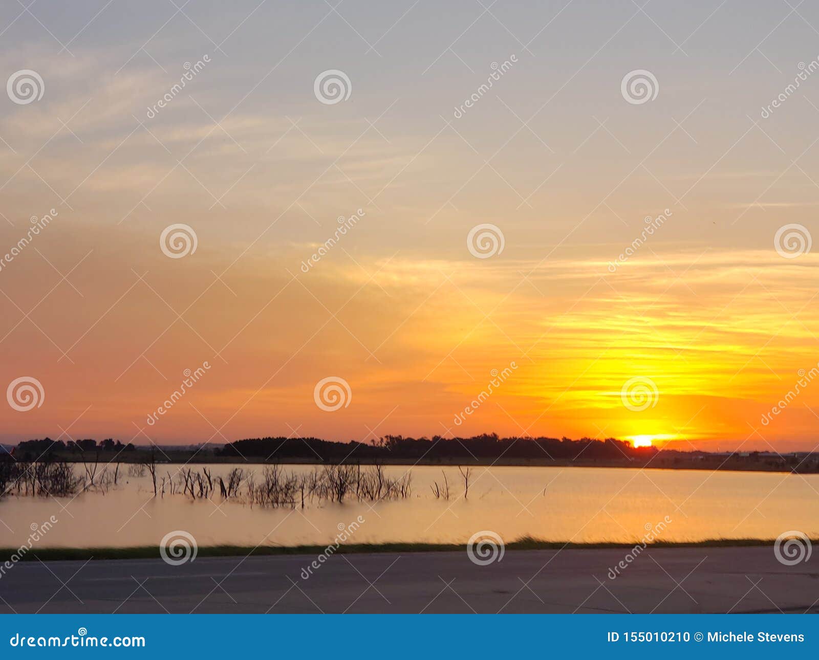 See stock photo. Image of sunset, scenery, sunrise, lake - 155010210
