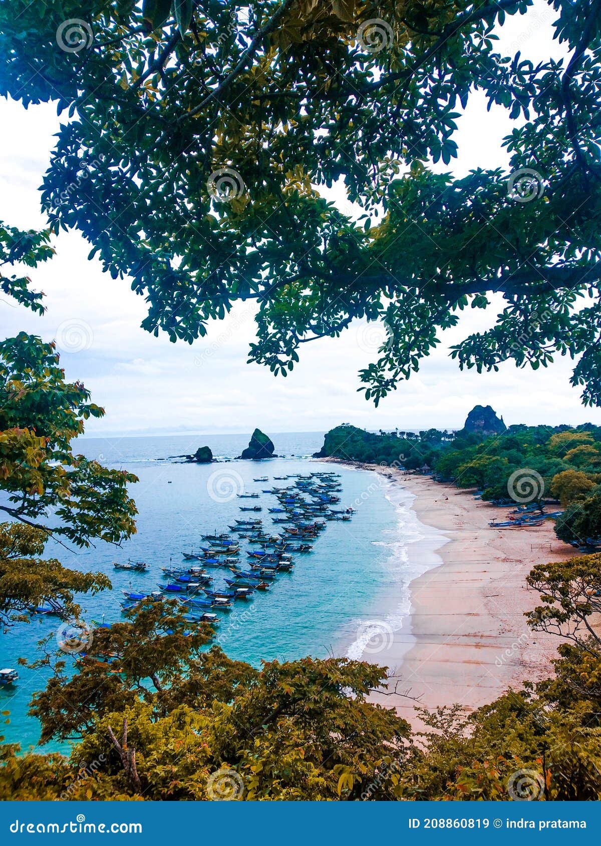 See the Beach from a Height Stock Image - Image of beach, coast: 208860819