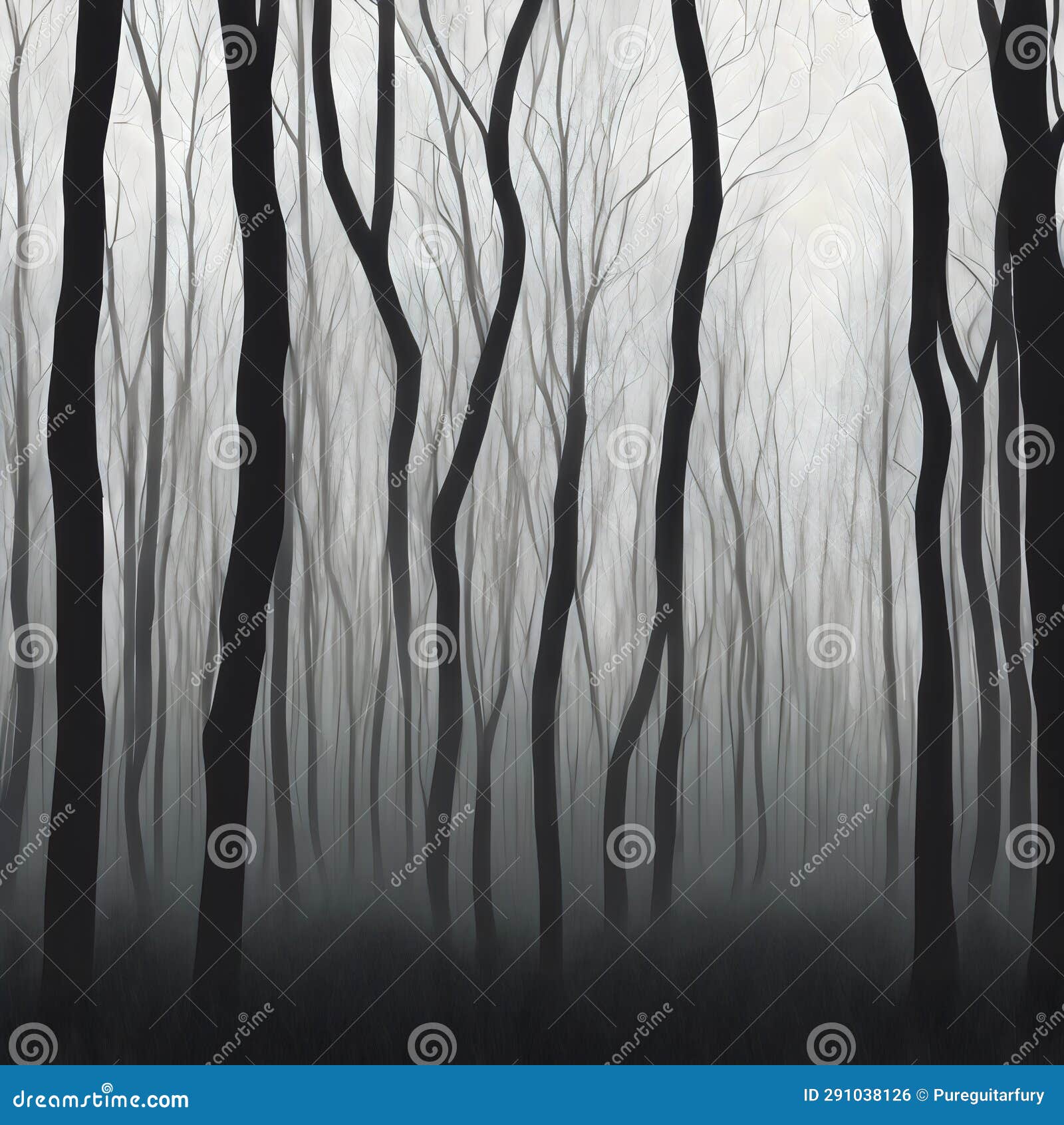 See the Forest through the Trees Stock Illustration - Illustration of ...