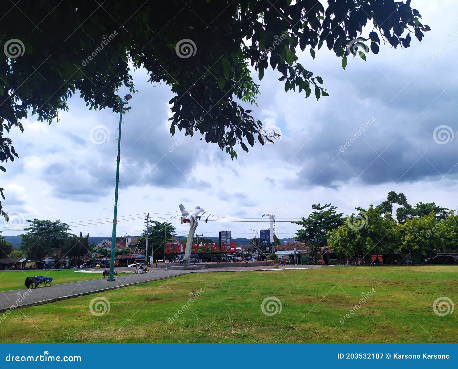 See the Icon of the City of Banyumas, Indonesia from the Middle of ...