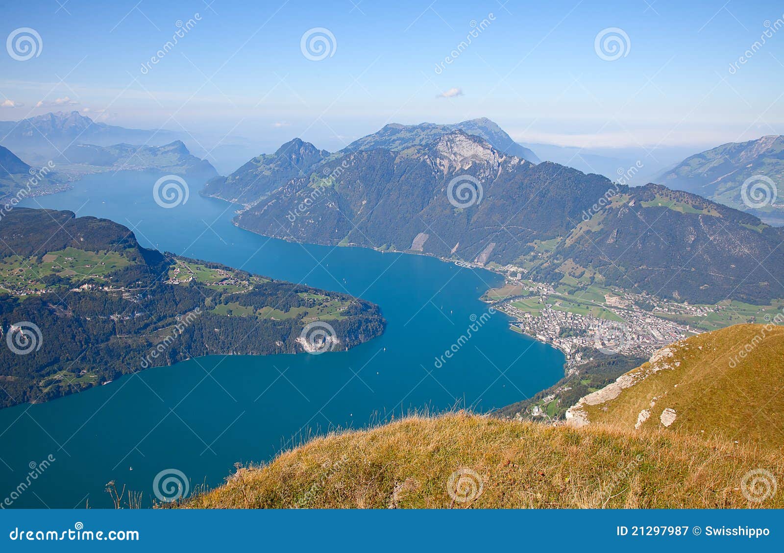 See Luzern stockbild. Bild von morgen, berg, freizeit - 21297987