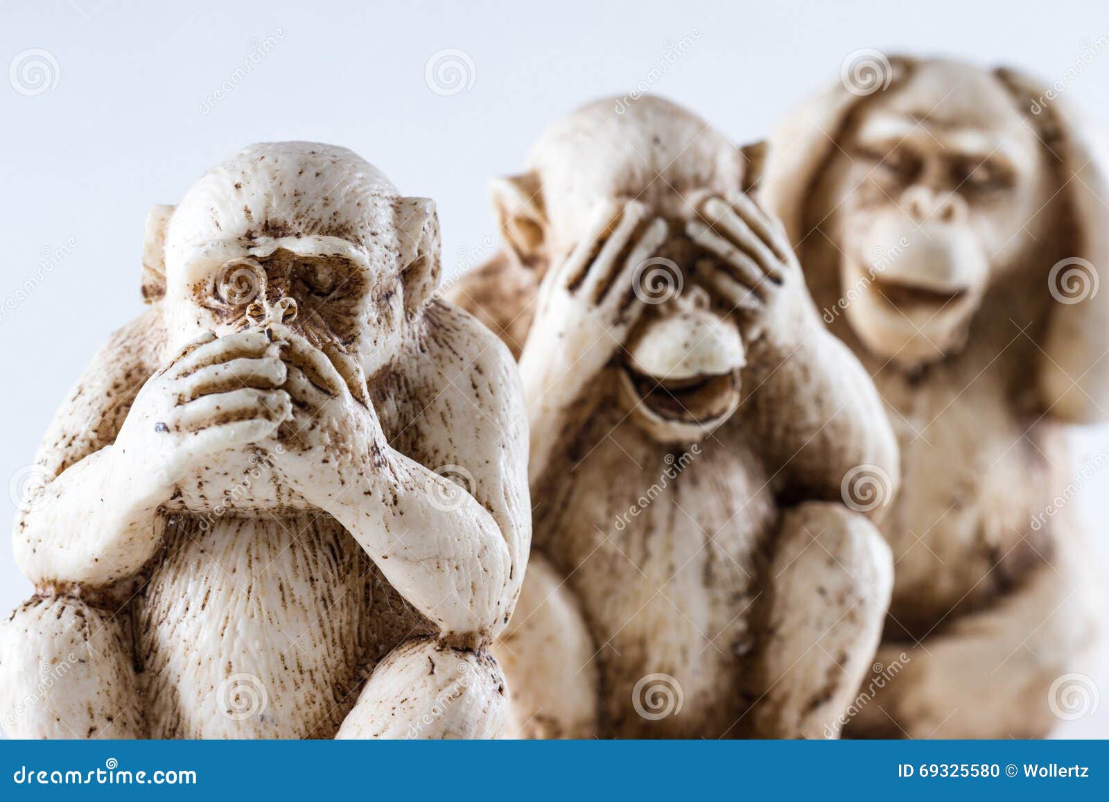 See No Evil, Hear No Evil, Speak, No Evil Stock Photo - Image of evil ...