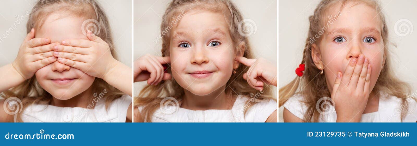 See Nothing, Hear Nothing, Nothing Tell Stock Image - Image of silence ...