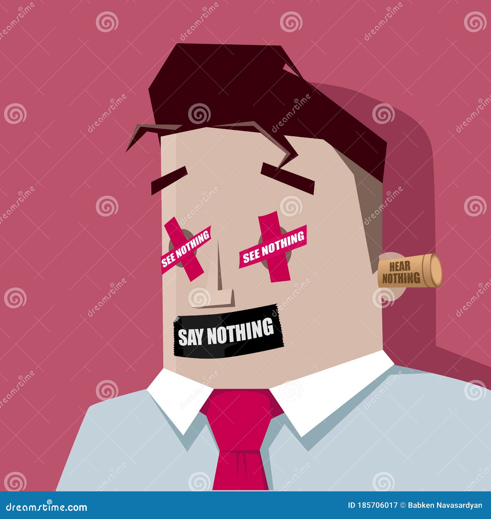 Hear See Say Nothing Stock Illustrations – 31 Hear See Say Nothing ...