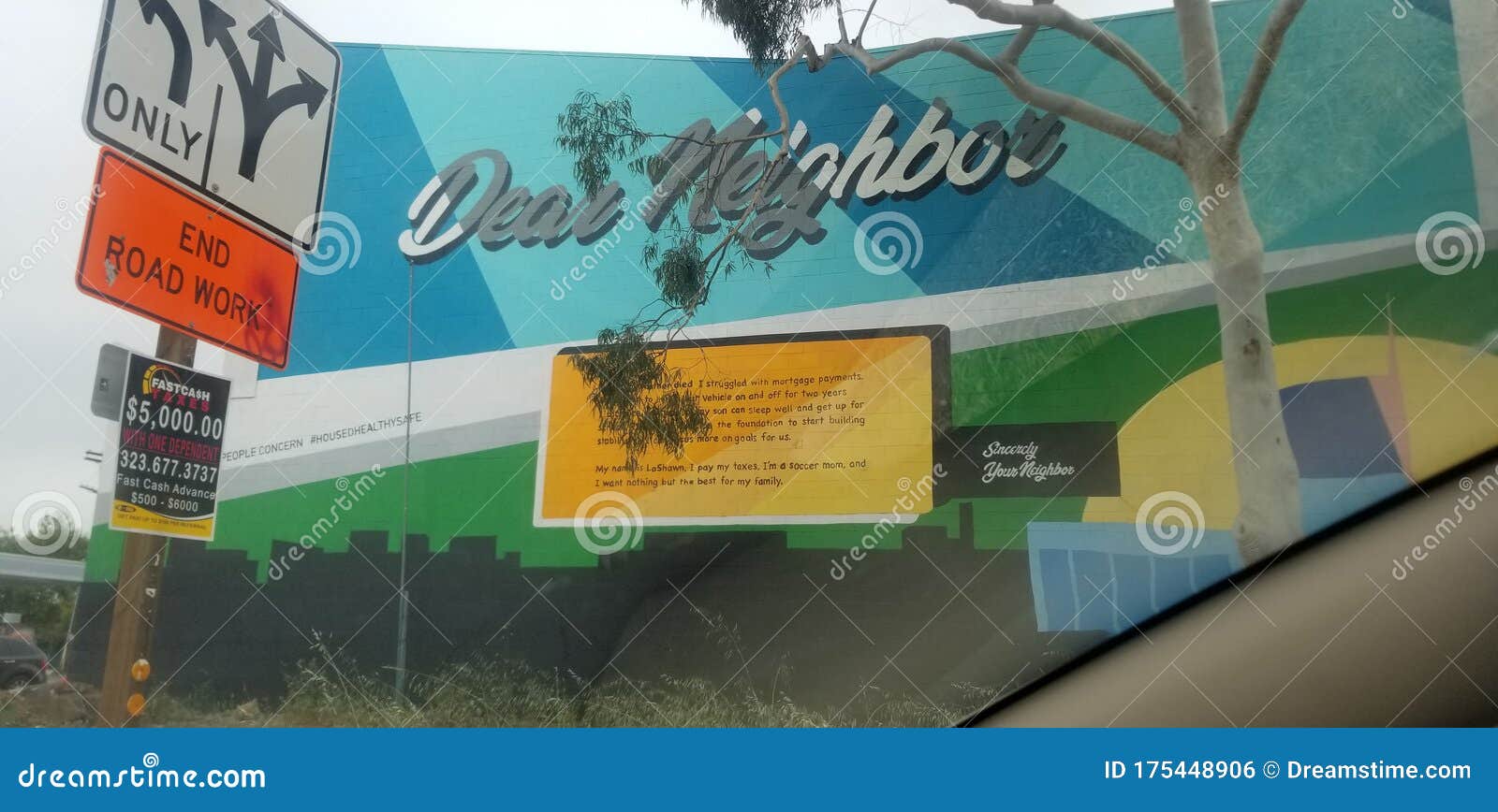 See the signs: Two editorial photo. Image of road, neighbor - 175448906