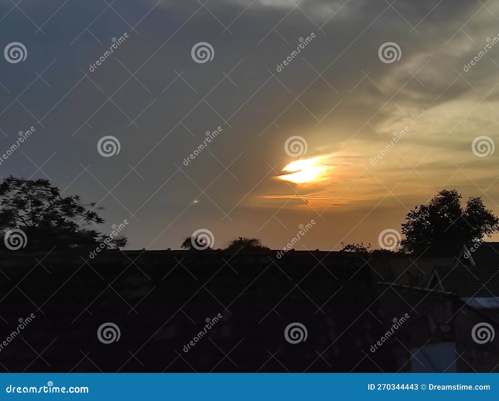 See the Sunset Above the House Stock Image - Image of house, beautiful ...