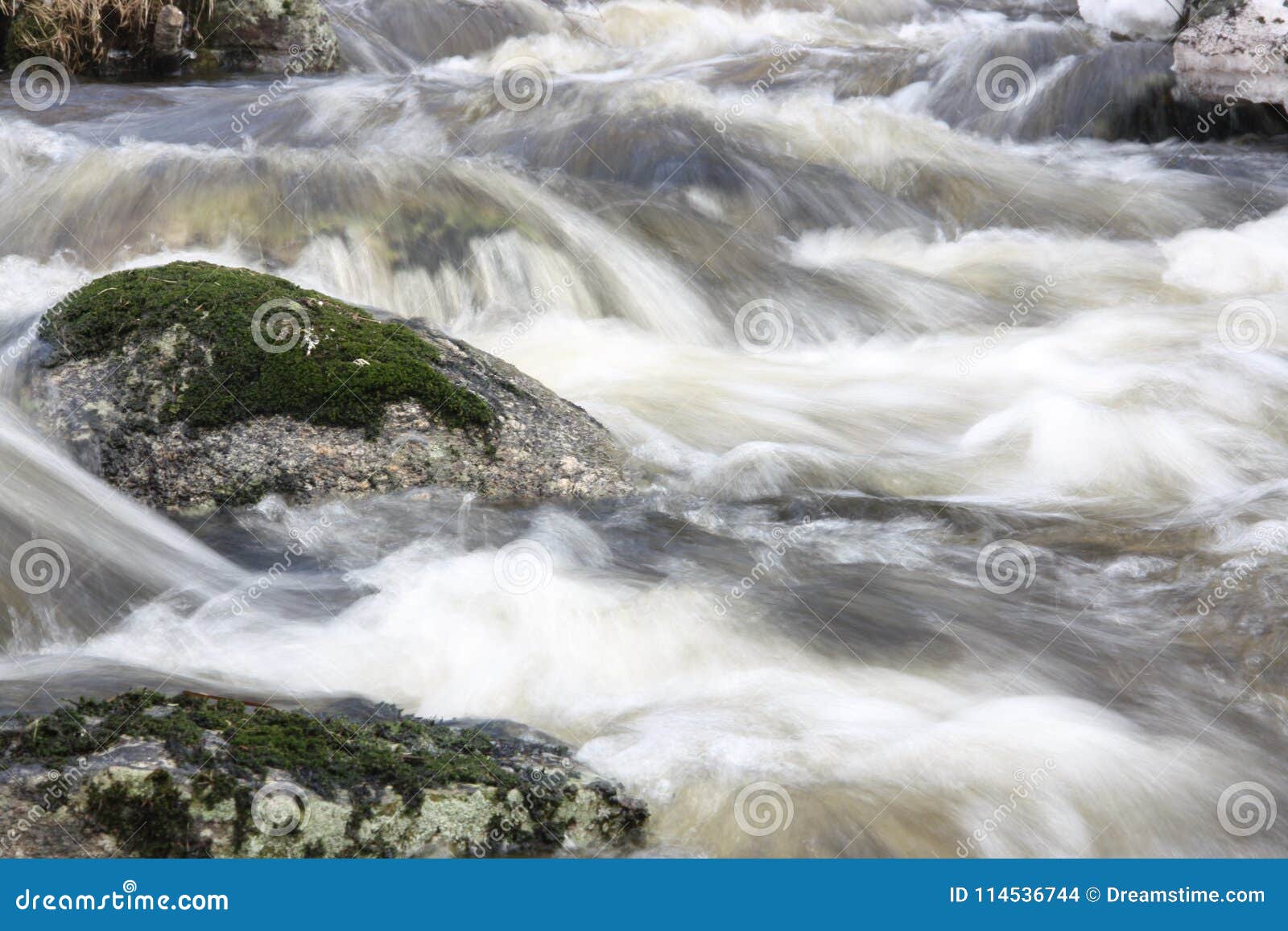Wild River with Blocking Rocks Stock Photo - Image of road, blokking ...