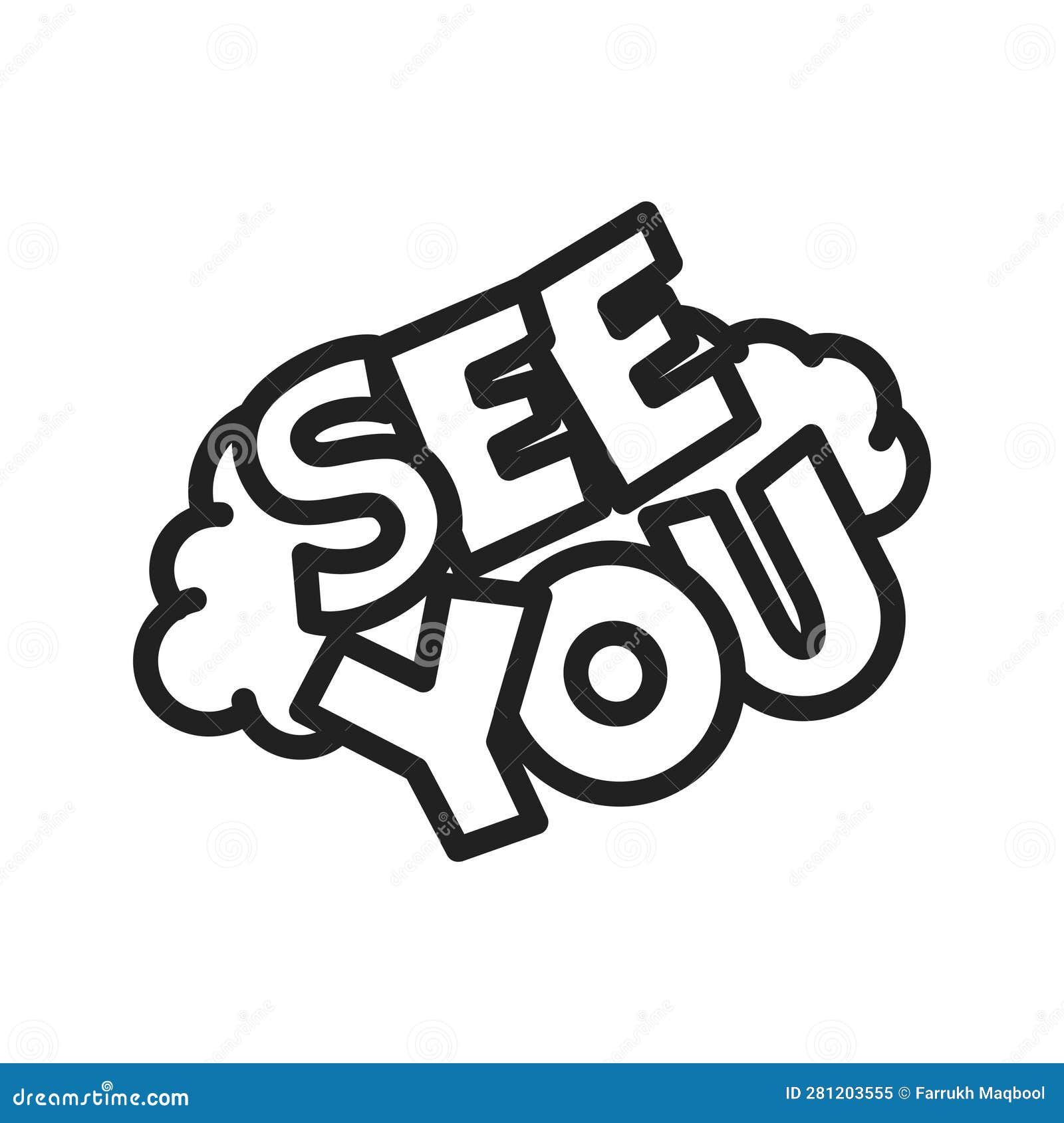 See you Icon Image. stock vector. Illustration of symbol - 281203555