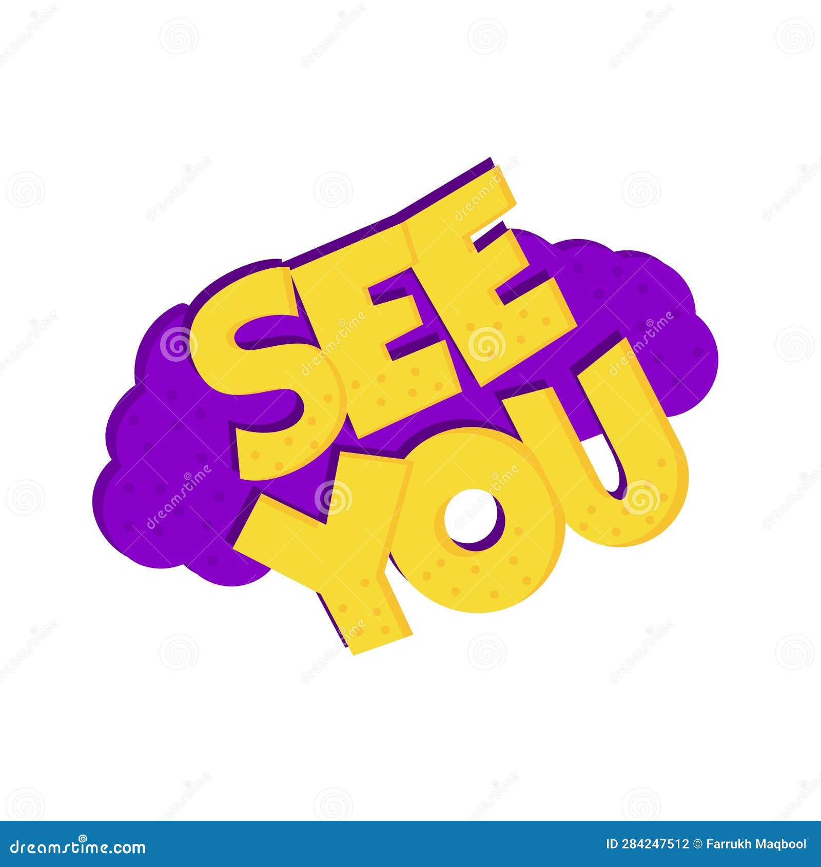 See you Icon Image. stock vector. Illustration of label - 284247512