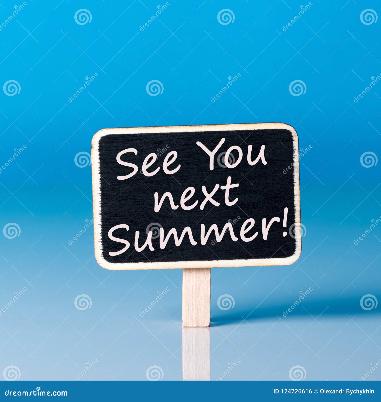 See You Next Summer Written on a Note at the Office Table with Empty ...