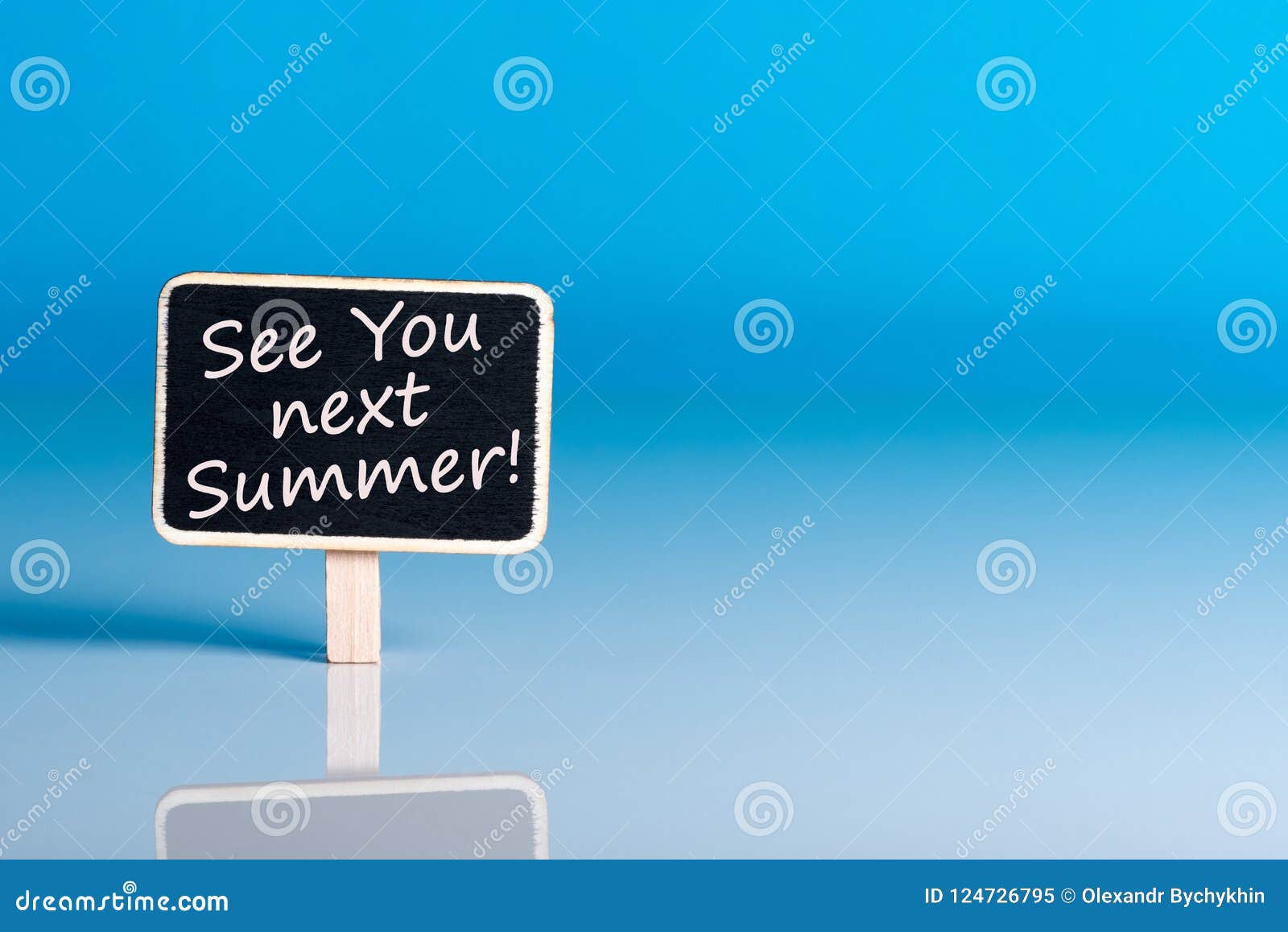 See You Next Summer Written on a Note at the Office Table with Empty ...