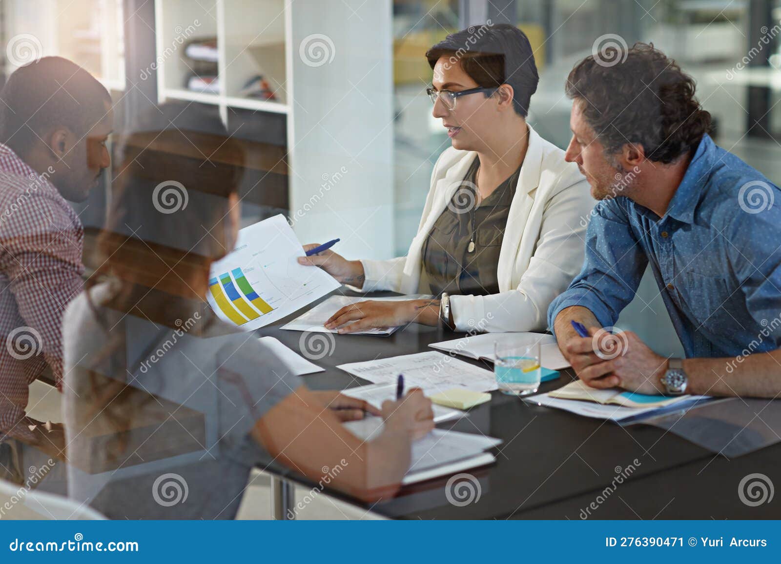 See for Yourself. a Group of Colleagues Meeting in the Office. Stock ...