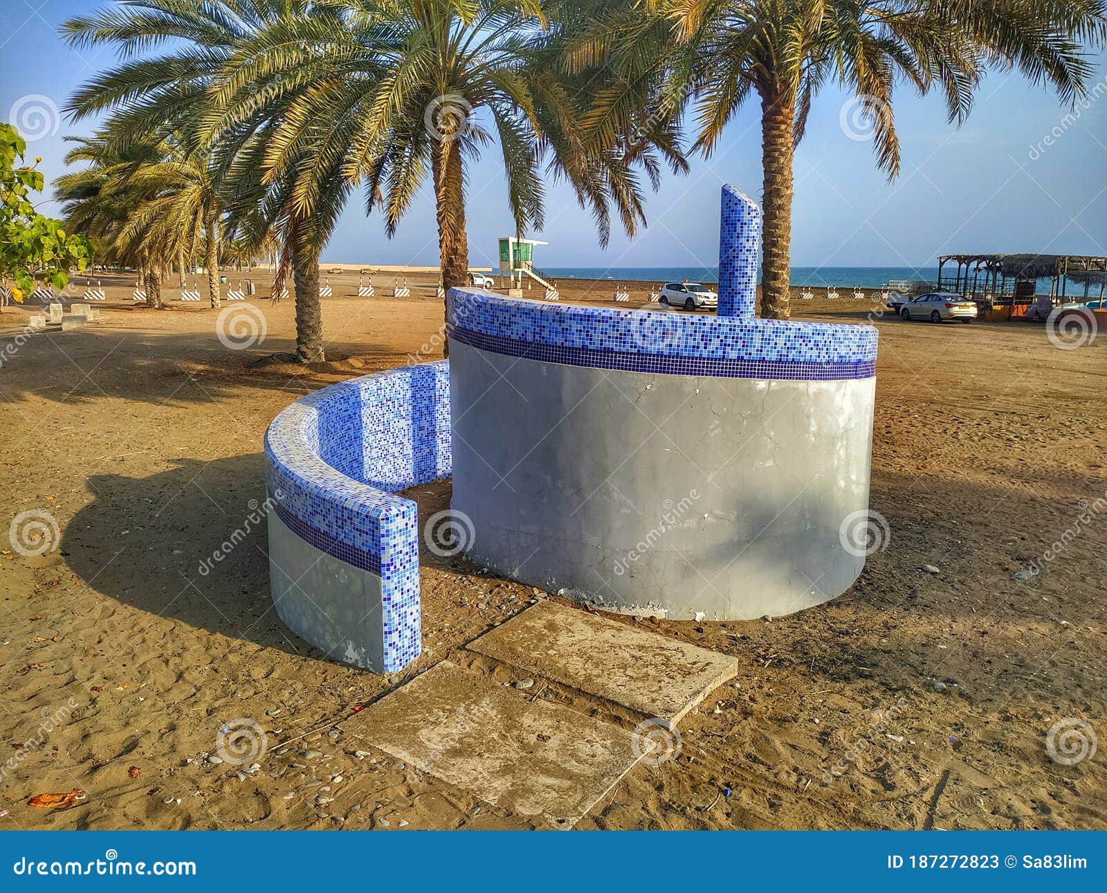 Seeb beach, Muscat Oman stock image. Image of garden - 187272823