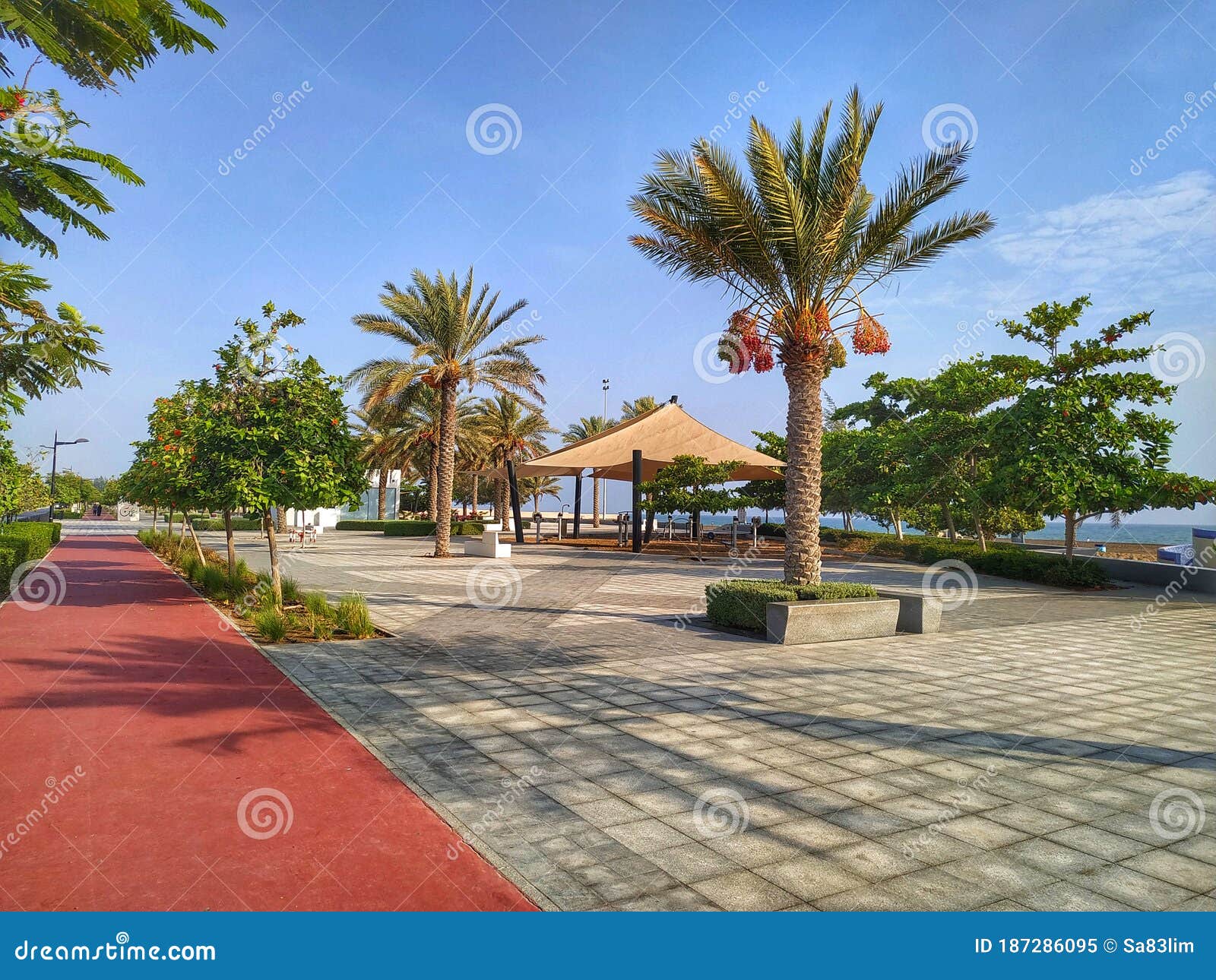 Seeb Beach Park, Muscat, Oman Stock Image - Image of walking, autumn ...