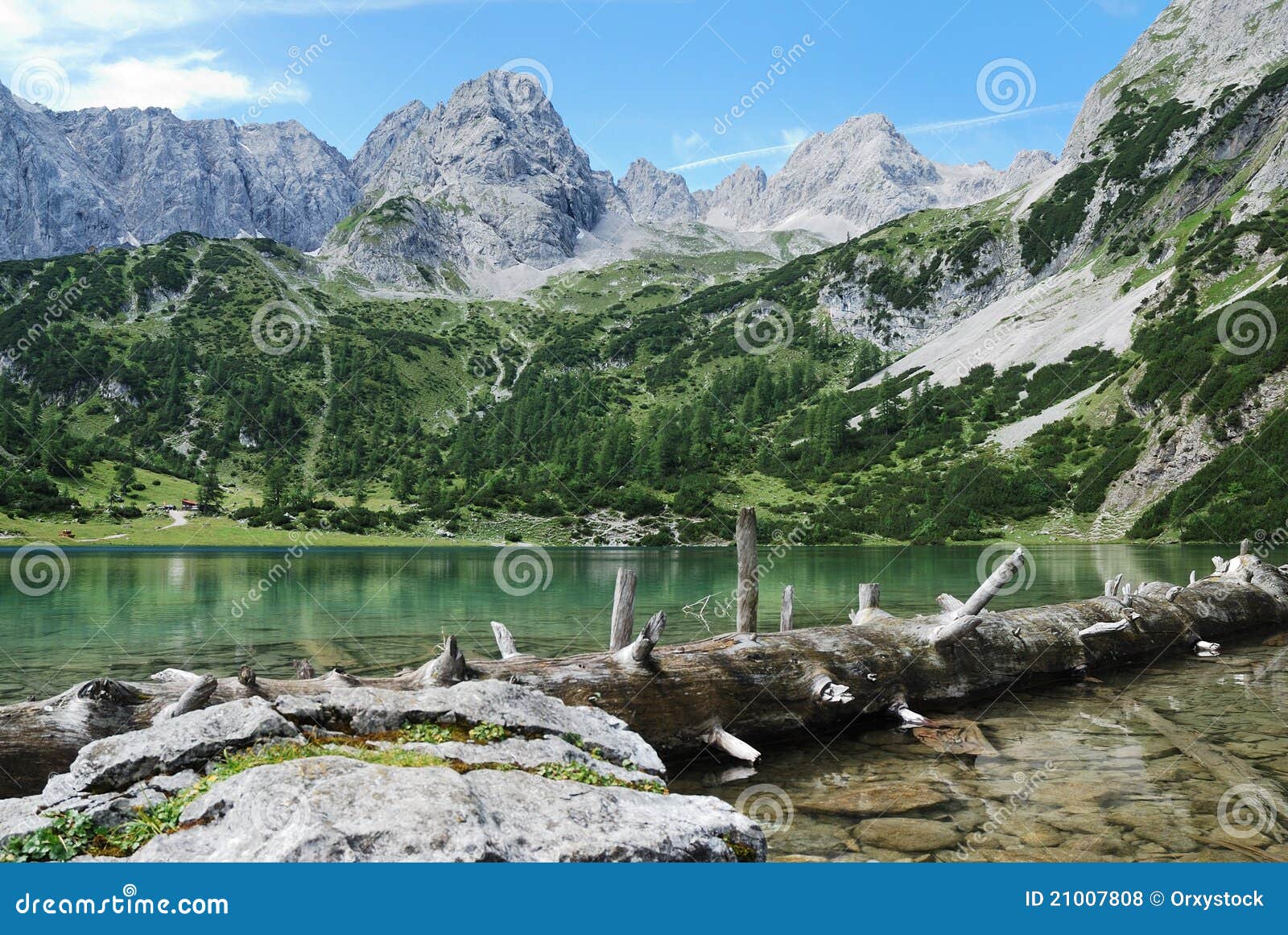 Seebensee stock photo. Image of peak, alps, european - 21007808