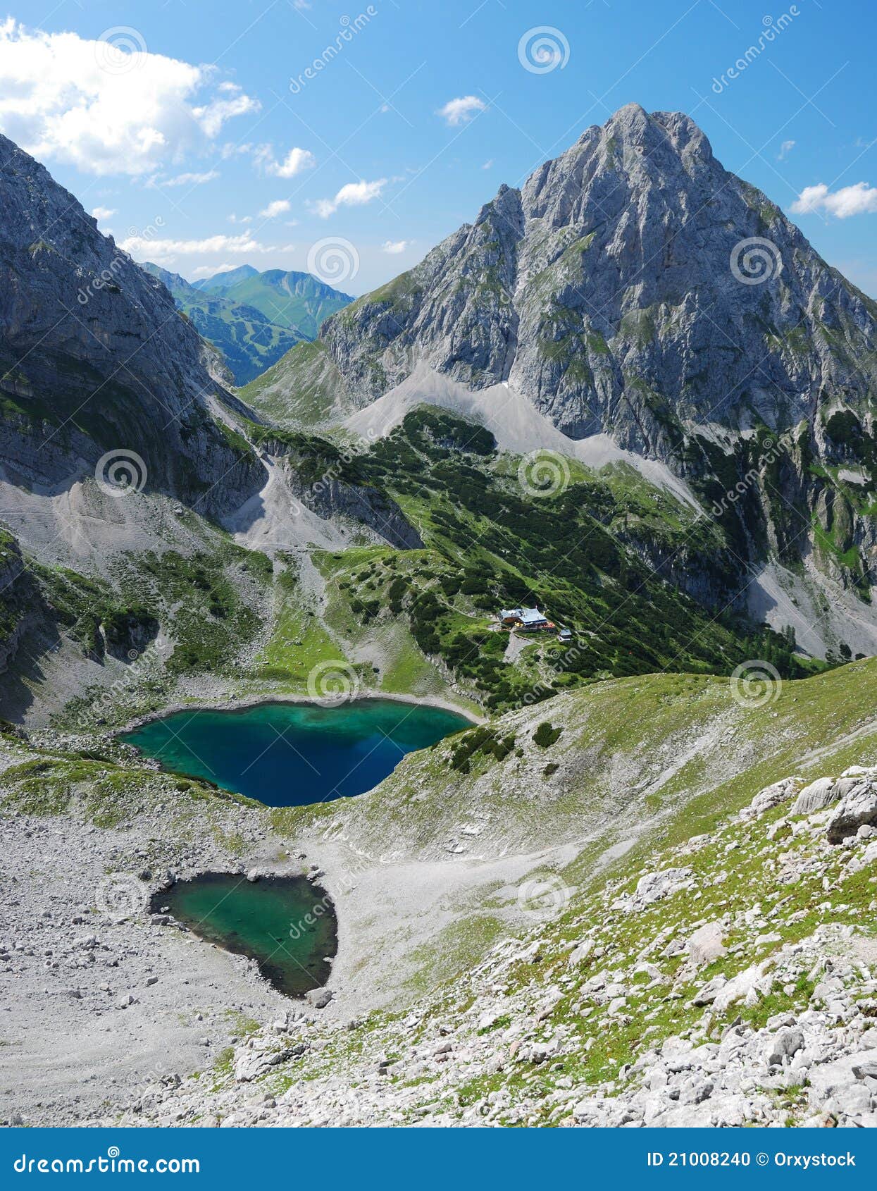 Seebensee stock photo. Image of tranquil, peak, scenics - 21008240
