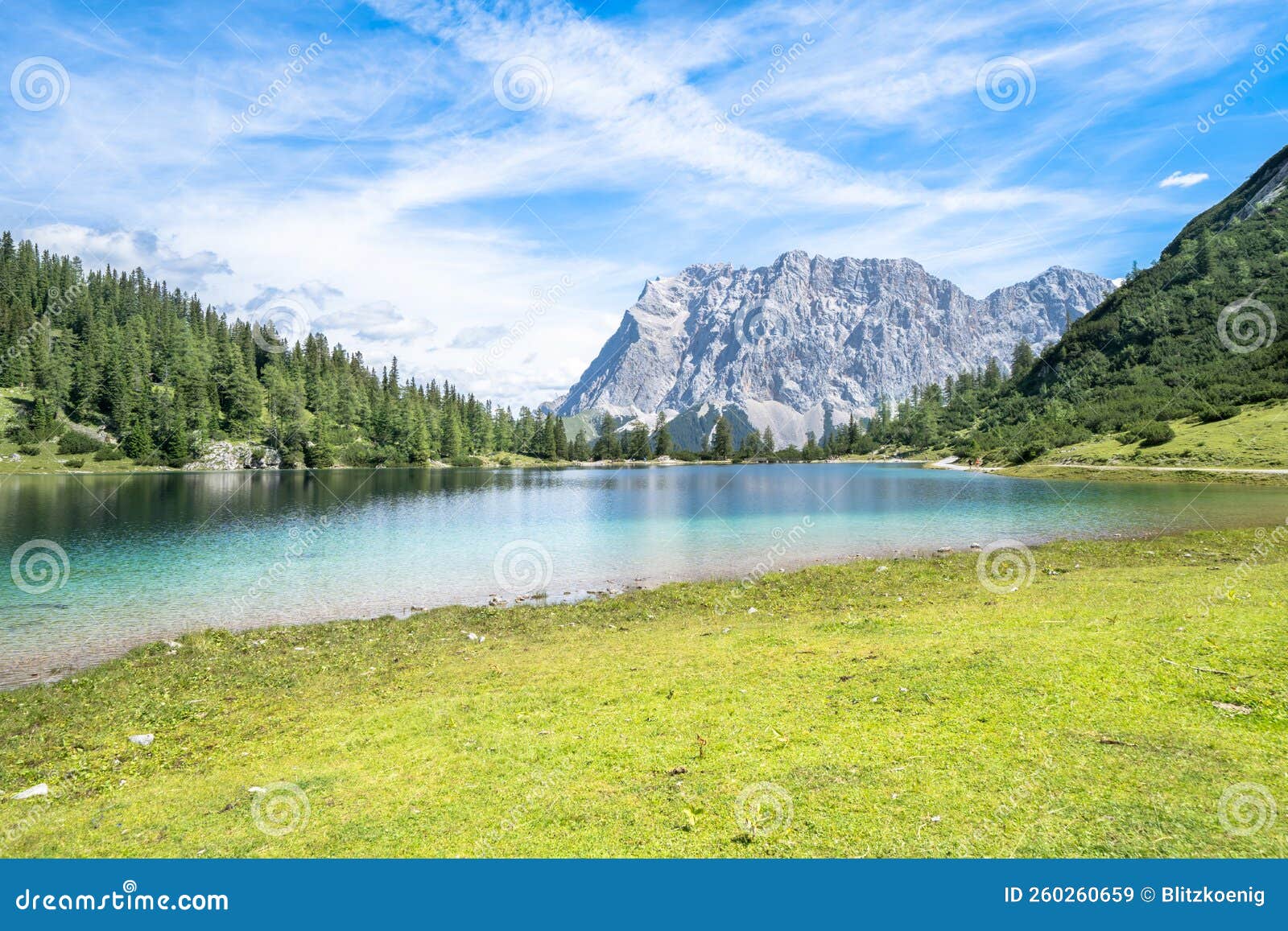 Seebensee lake, Austria stock image. Image of nature - 260260659