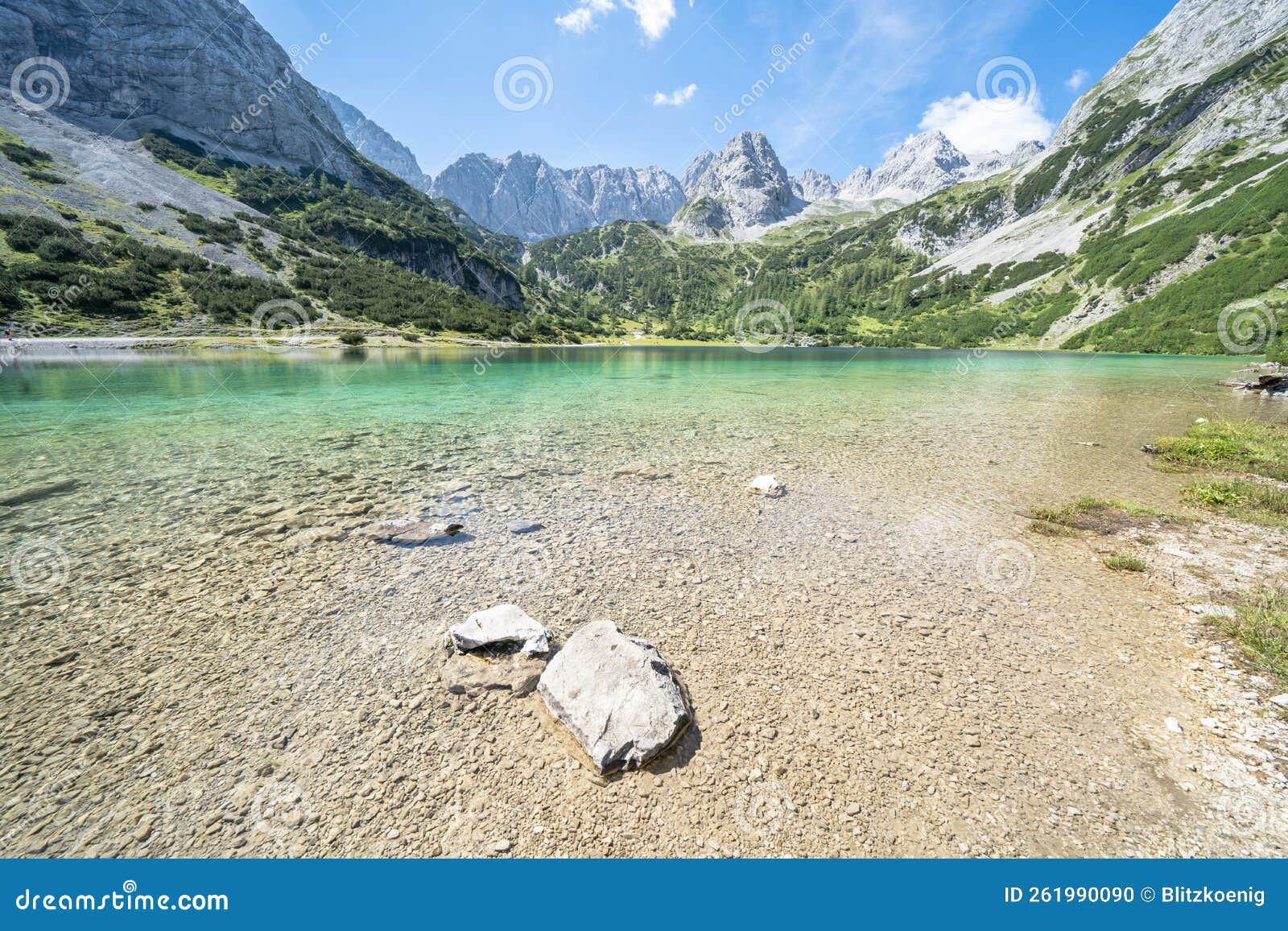 Seebensee lake, Austria stock photo. Image of beautiful - 261990090