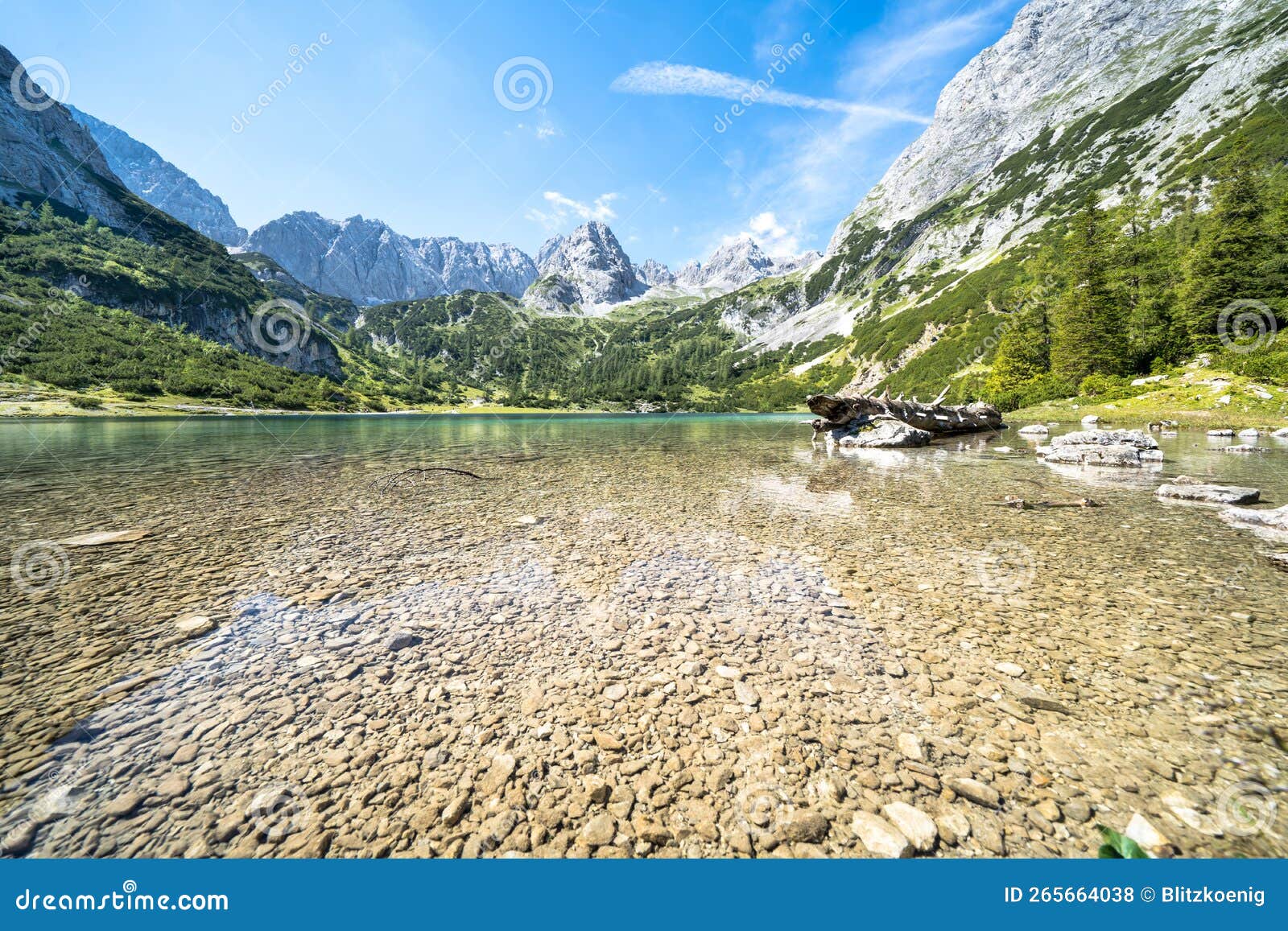 Seebensee lake, Austria stock photo. Image of austrian - 265664038