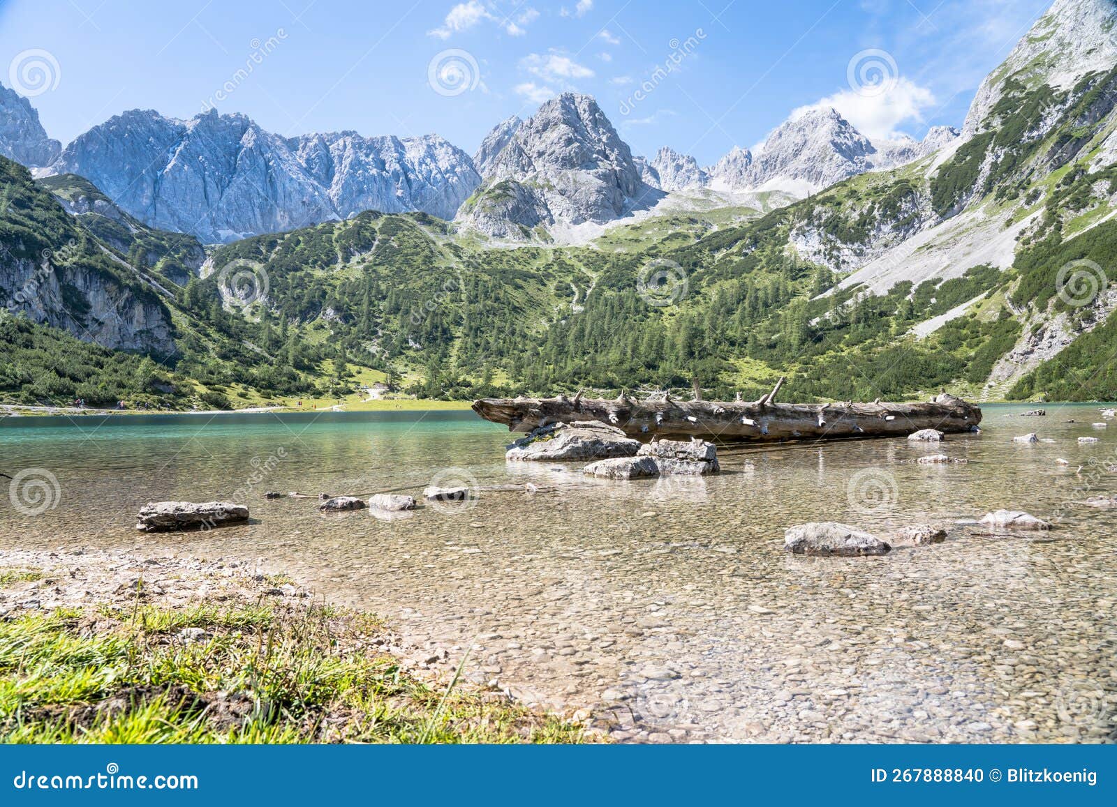 Seebensee lake, Austria stock photo. Image of alpine - 267888840