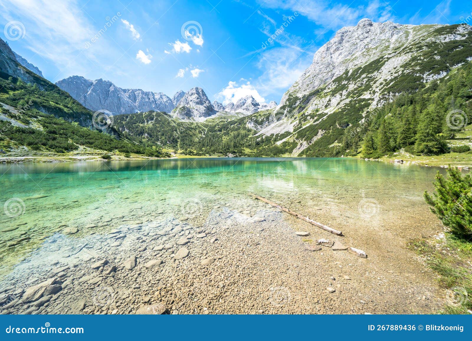 Seebensee lake, Austria stock photo. Image of calm, autumn - 267889436