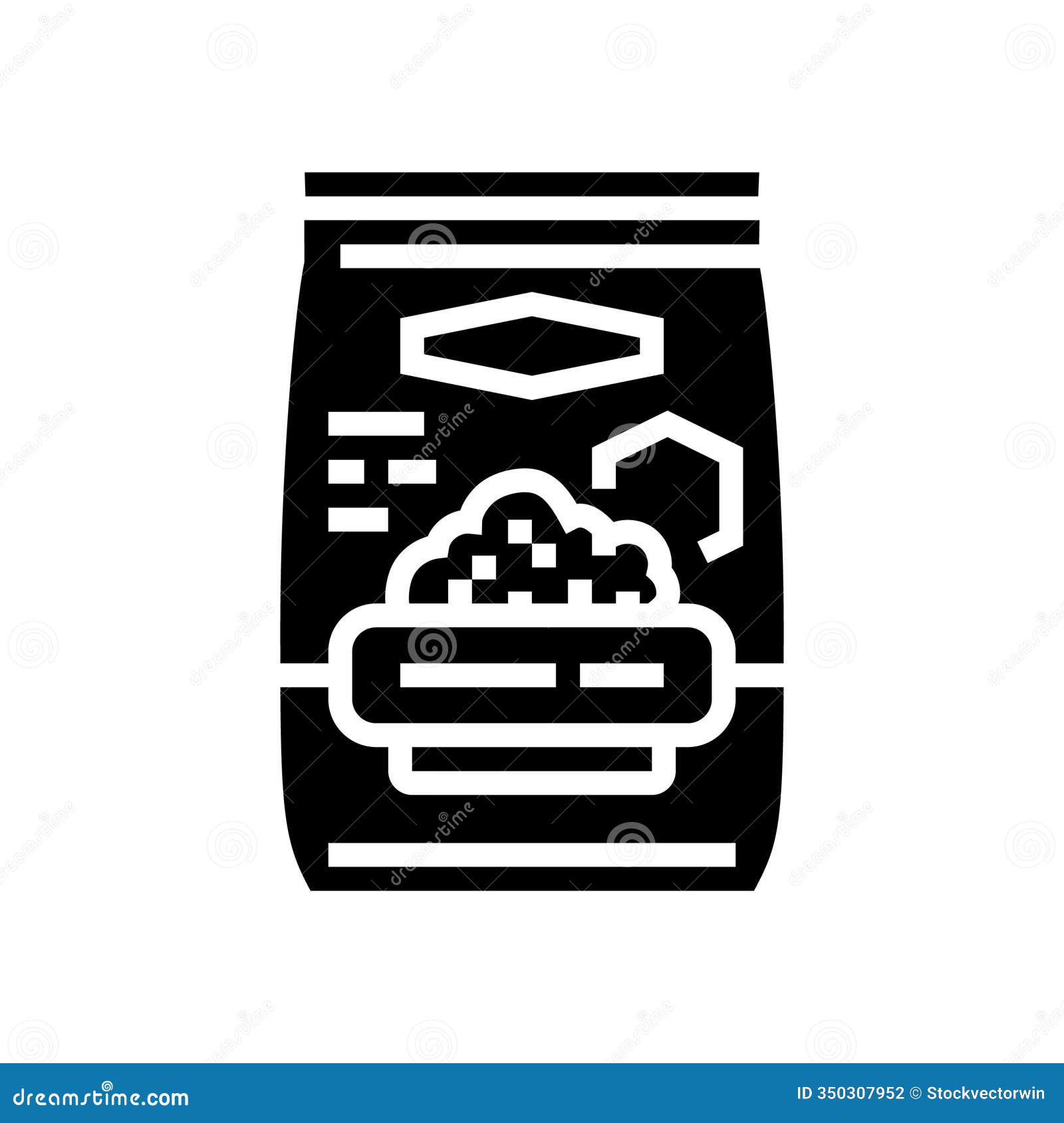 Seed Agri Tech Glyph Icon Vector Illustration Stock Illustration ...