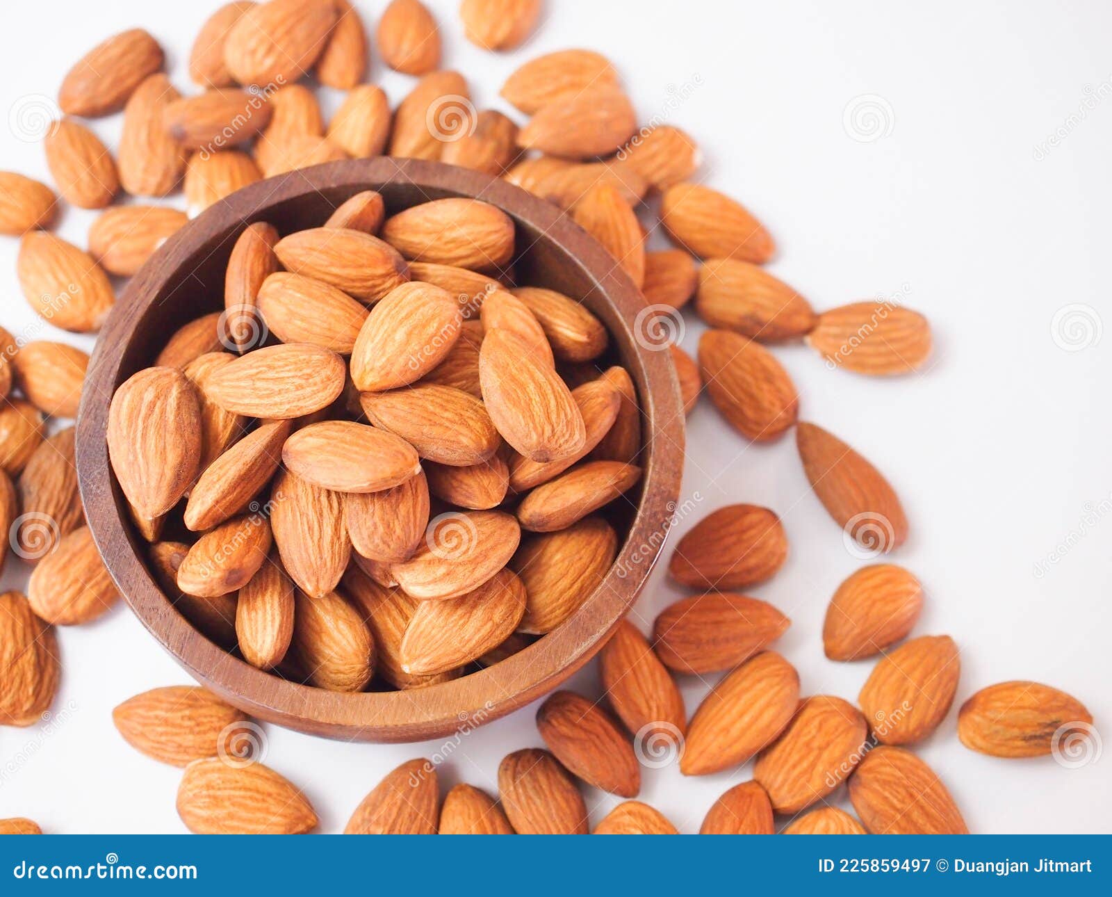 Seed of Almonds . stock image. Image of beans, background - 225859497
