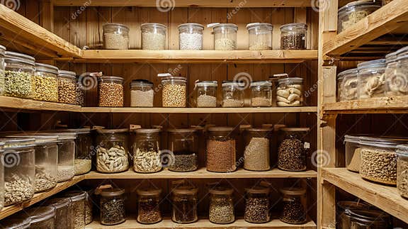 Seed Bank Shelves in Storage Stock Image - Image of sorting, wooden ...