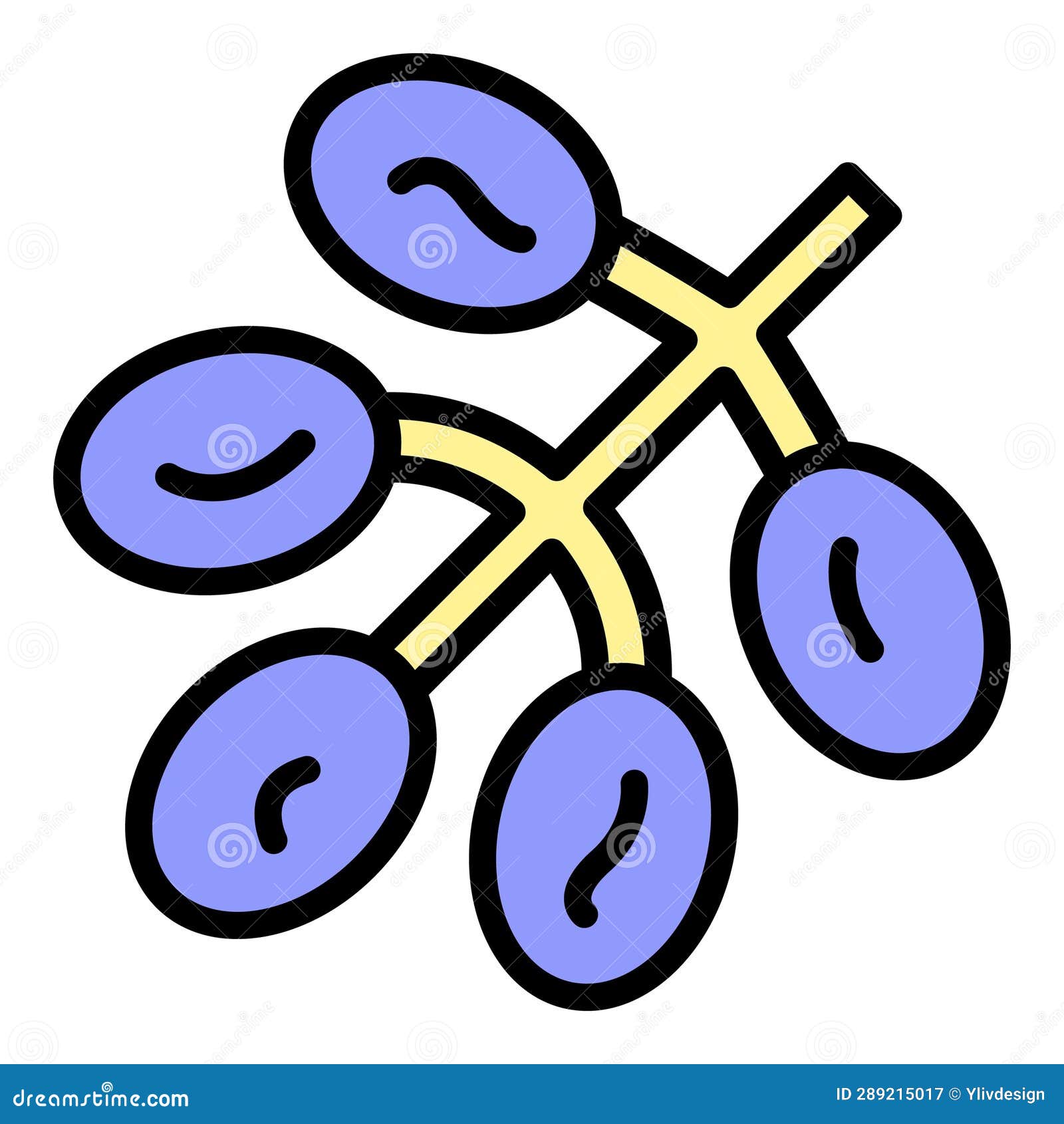 Seed Dried Icon Vector Flat Stock Illustration - Illustration of plate ...