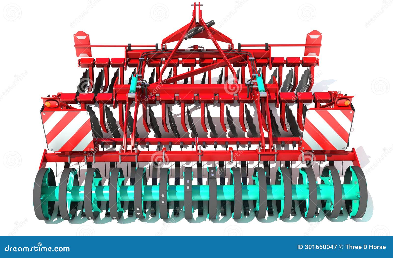 Disc Harrow Isolated On White Background Stock Photography ...