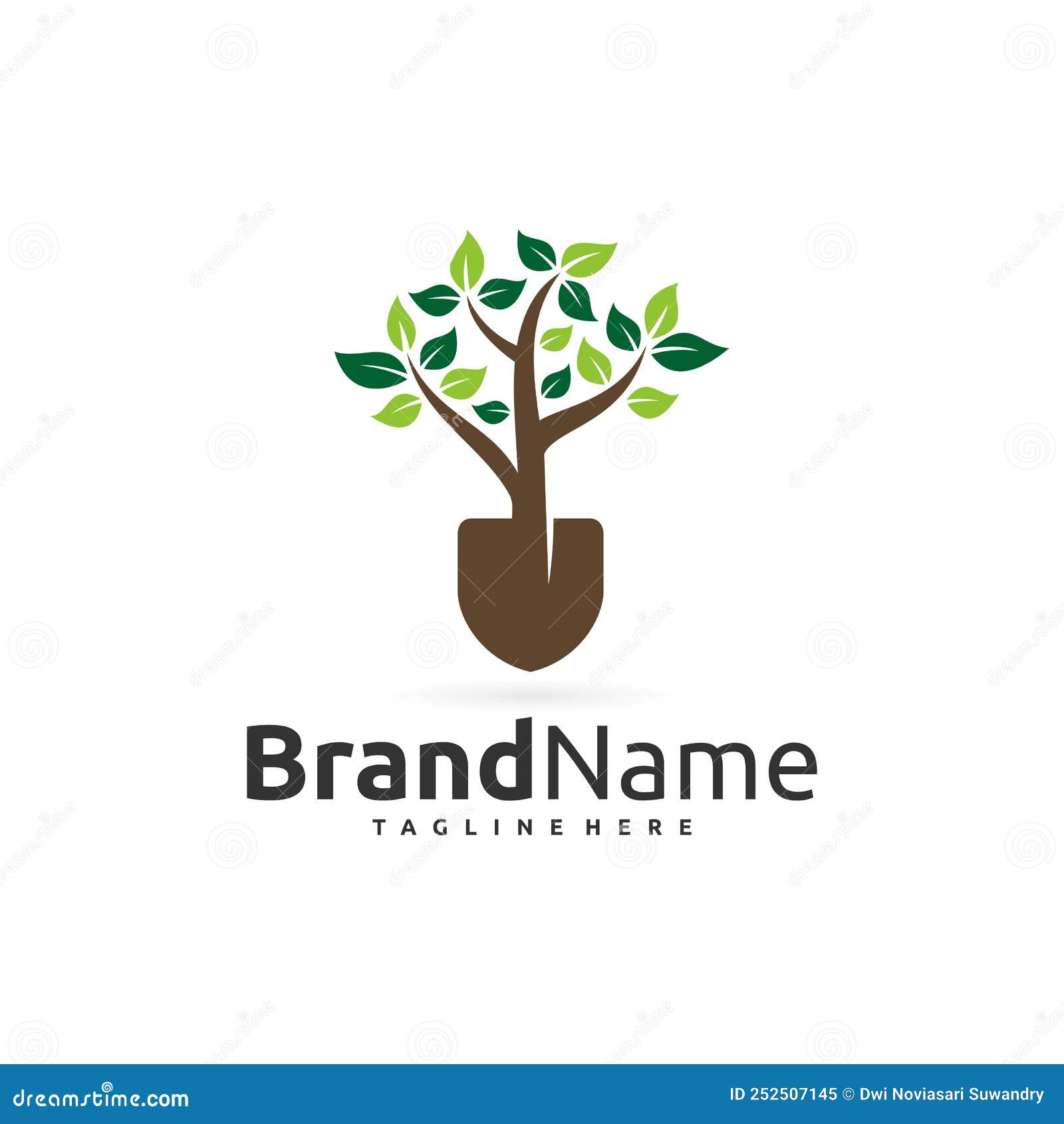 Seed Farm Logo, Tree Shovel Logo Stock Vector - Illustration of ...