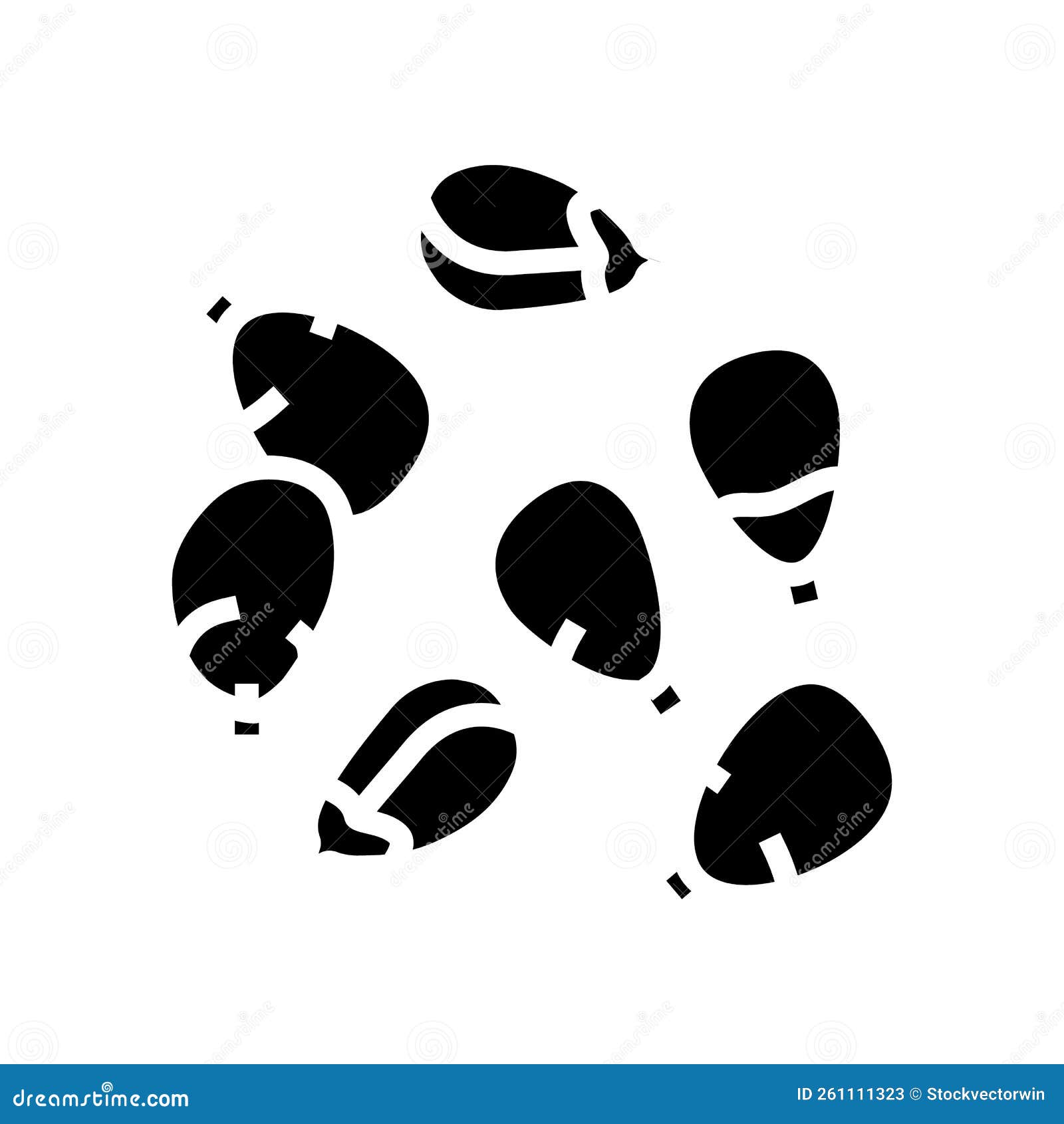 Seed Grain Corn Glyph Icon Vector Illustration Stock Illustration ...