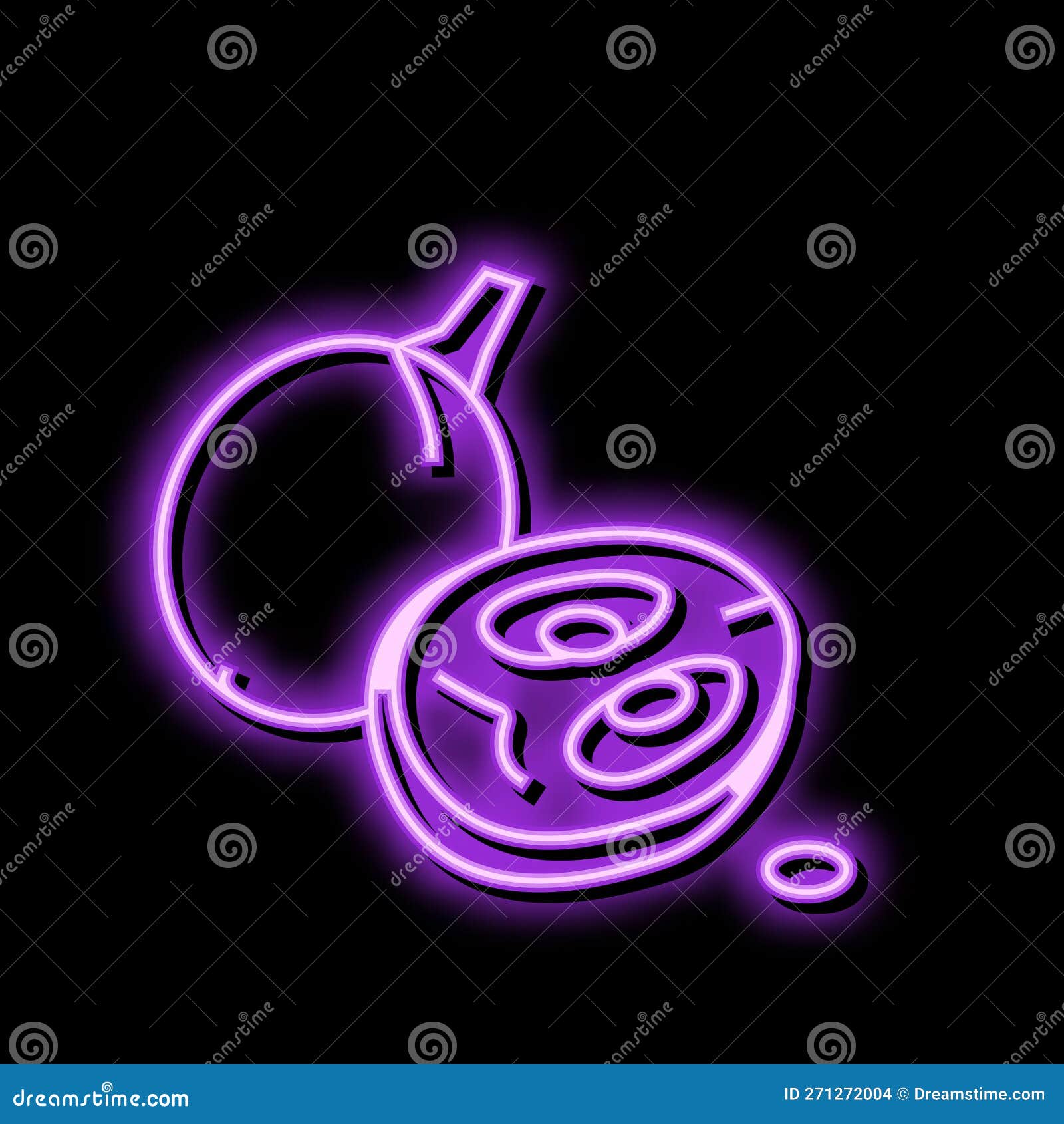 Seed Green Grape Neon Glow Icon Illustration Stock Vector ...