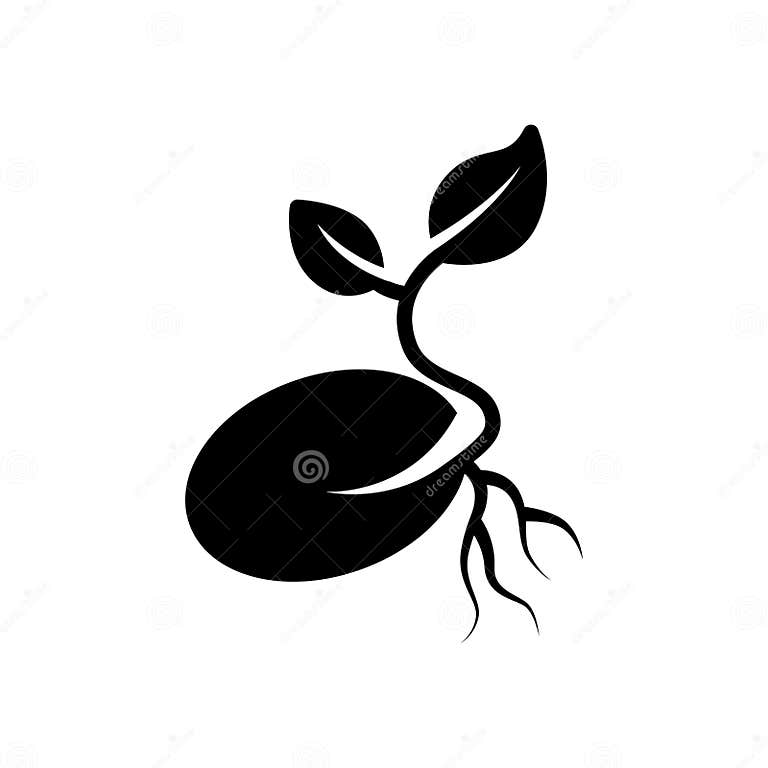 Seed Icon Vector Design Template Basic RGB Stock Vector - Illustration ...