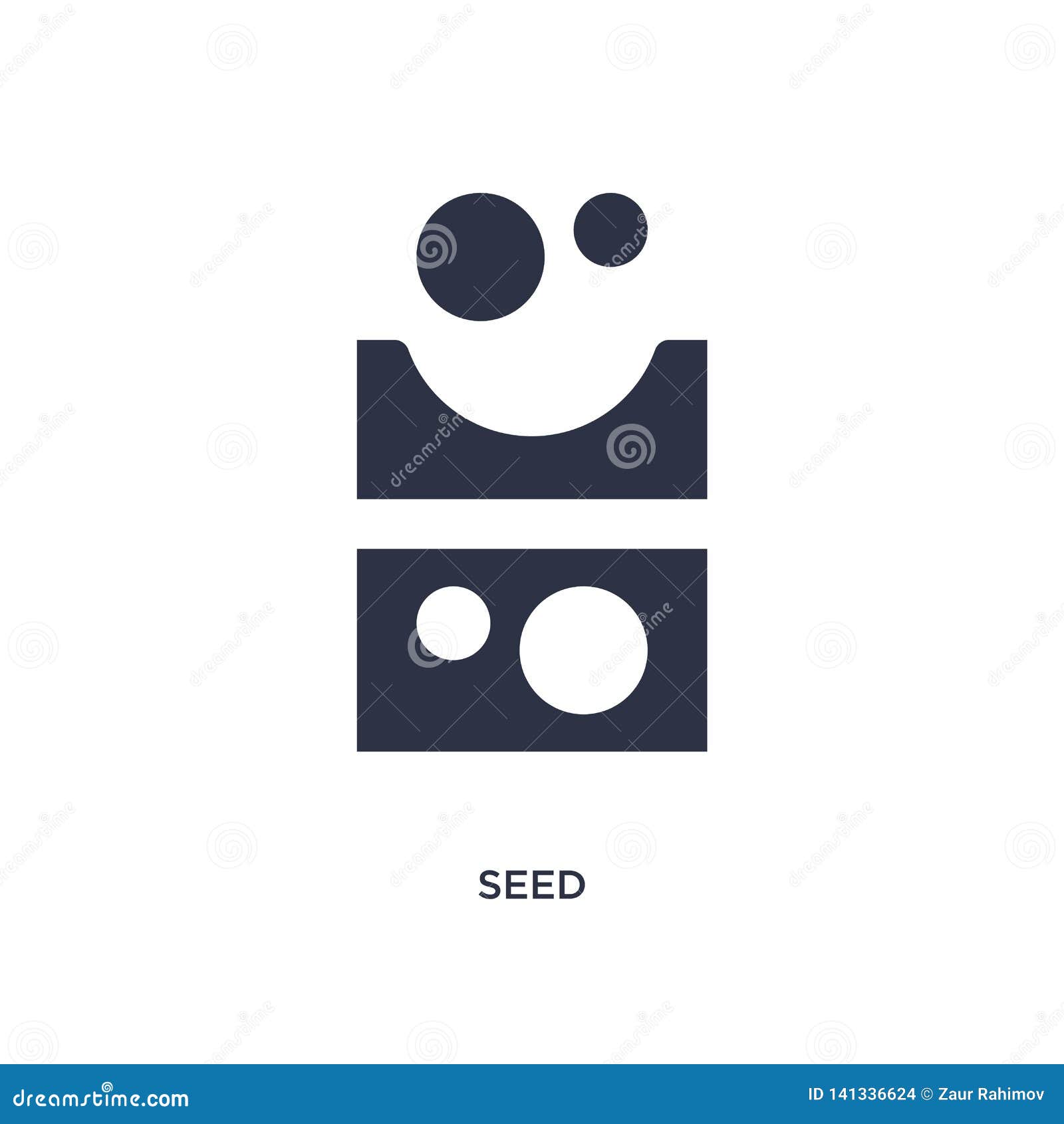 Seed Icon on White Background. Simple Element Illustration from Farming ...