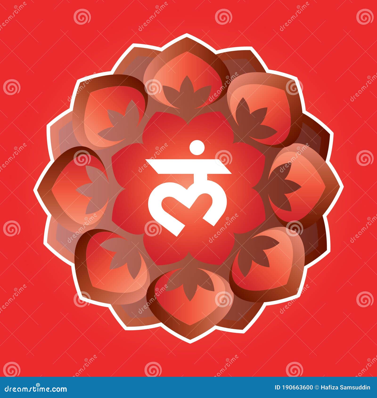 Ham Seed Syllable. Vector Illustration Decorative Design ...