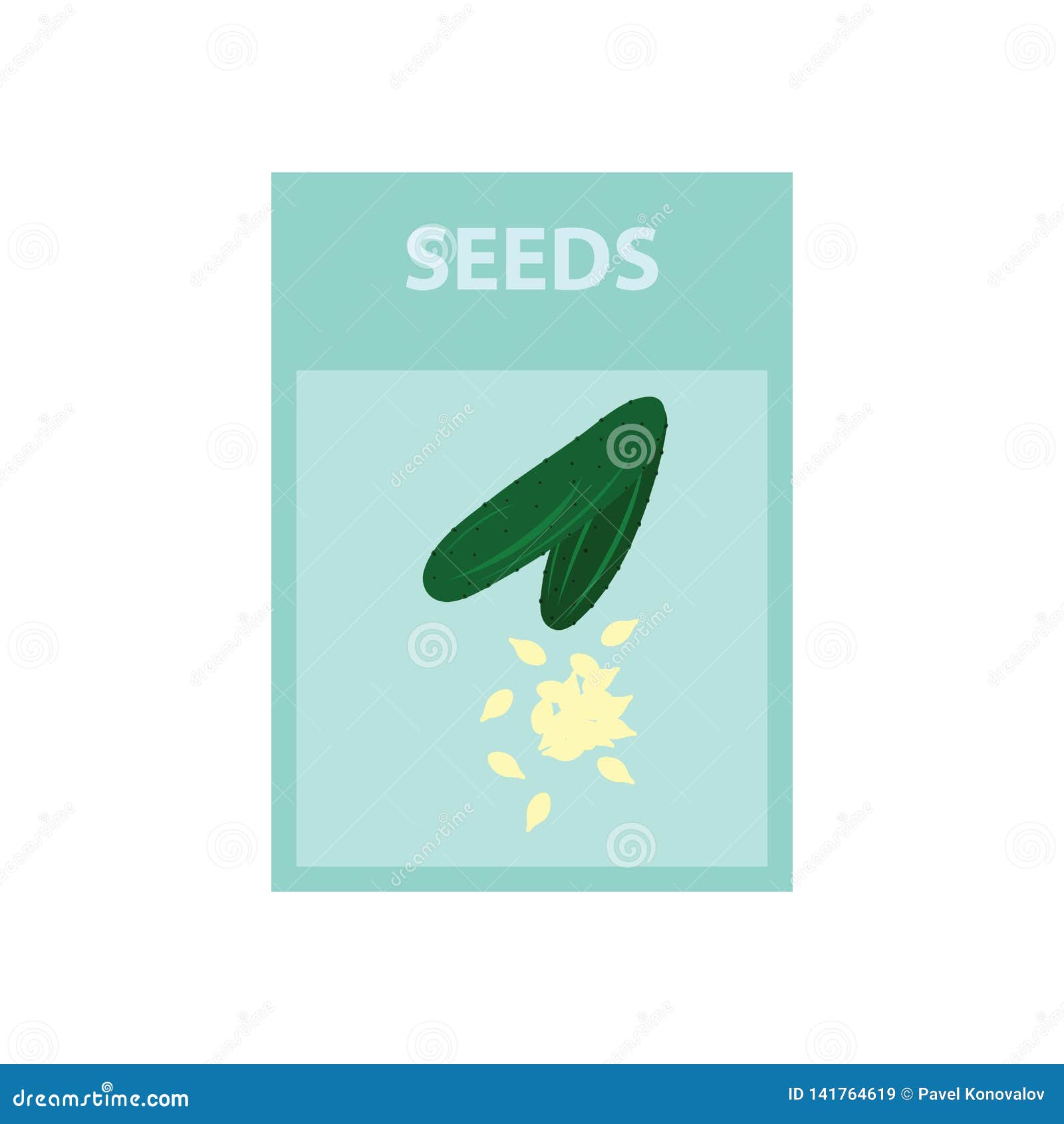 Seed Pack Icon Cartoon Vector | CartoonDealer.com #196488359