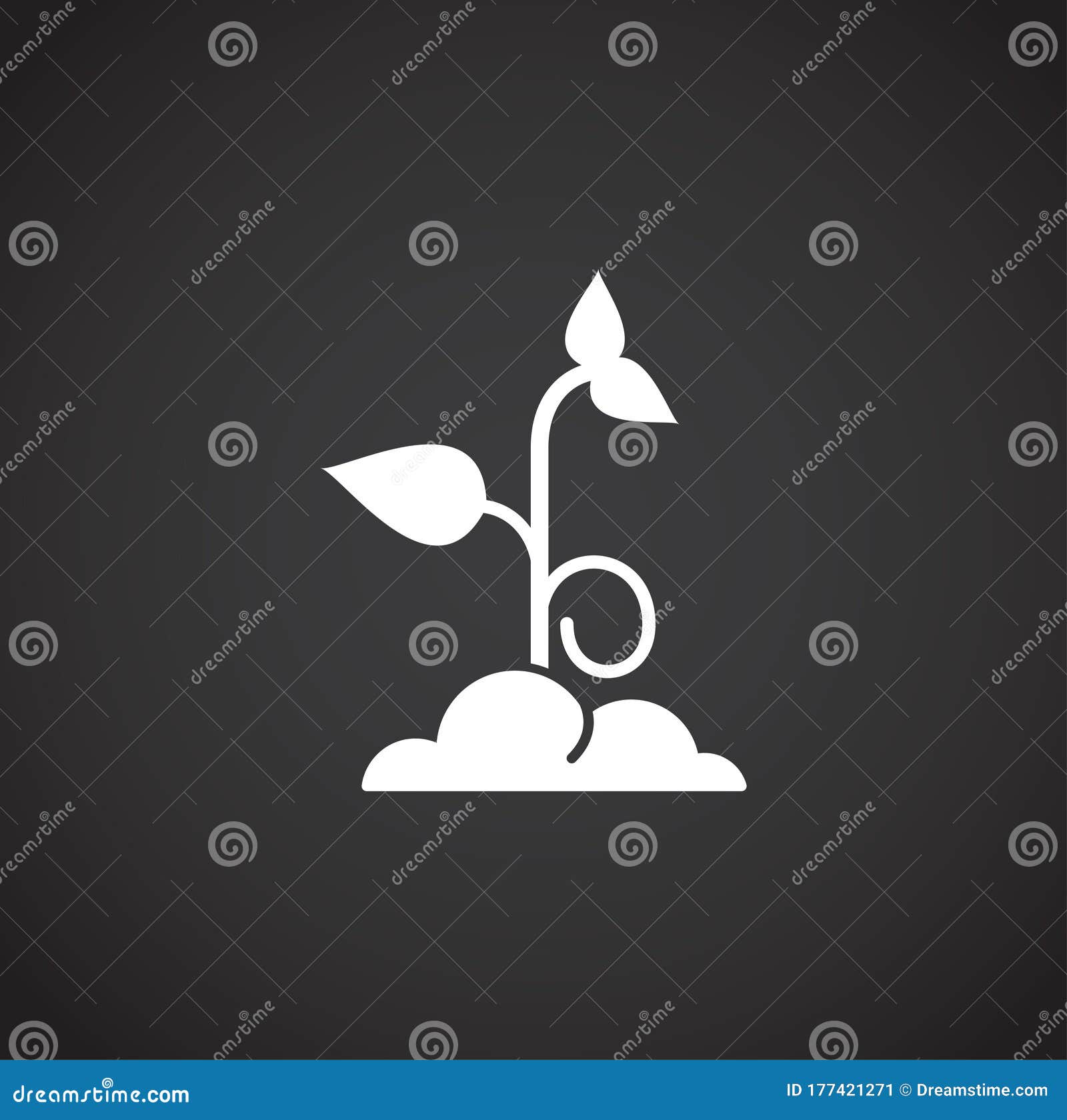 Seed Related Icon on Background for Graphic and Web Design. Creative ...